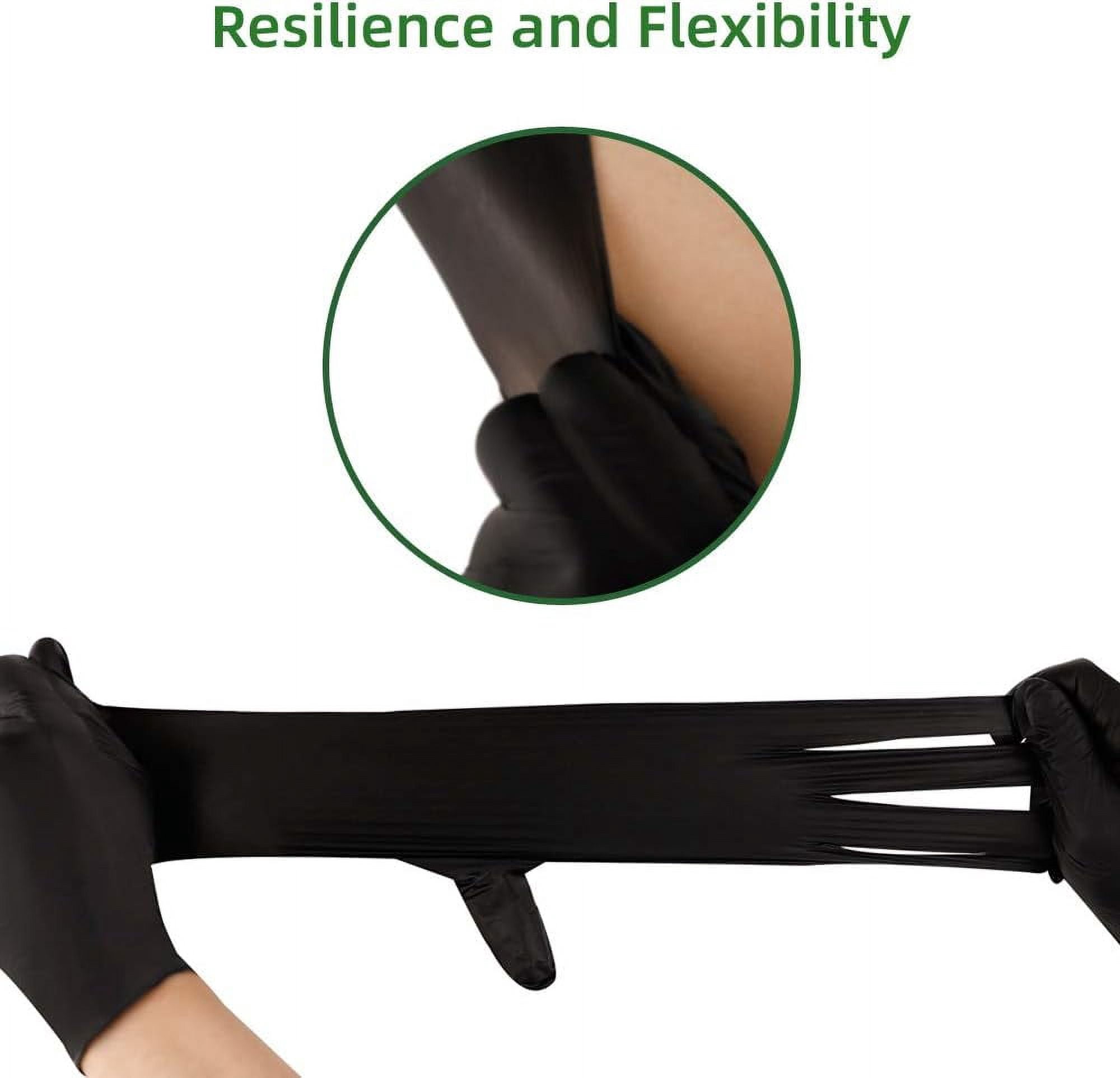 Nitrile Disposable Gloves Pack of 100, Latex Free Safety Working Gloves ...