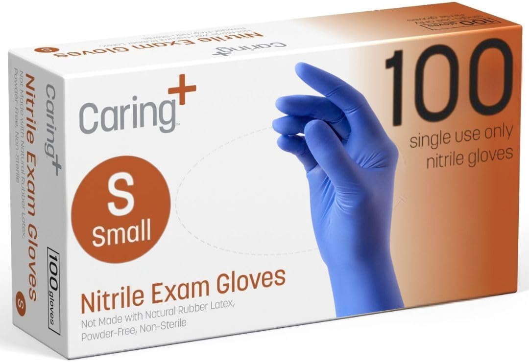 Nitrile Exam Gloves, Blue, Powder-Free, Disposable Gloves for Medical ...