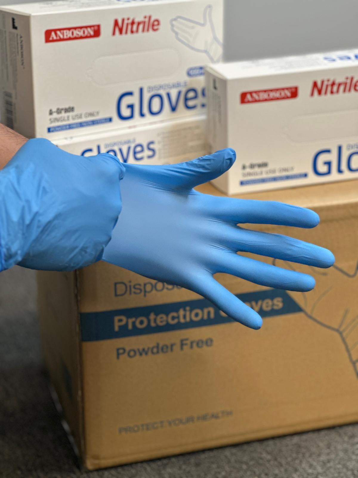 Nitrile Gloves - Large 10 Box 1000 Pcs 4 Mil - Walmart.com
