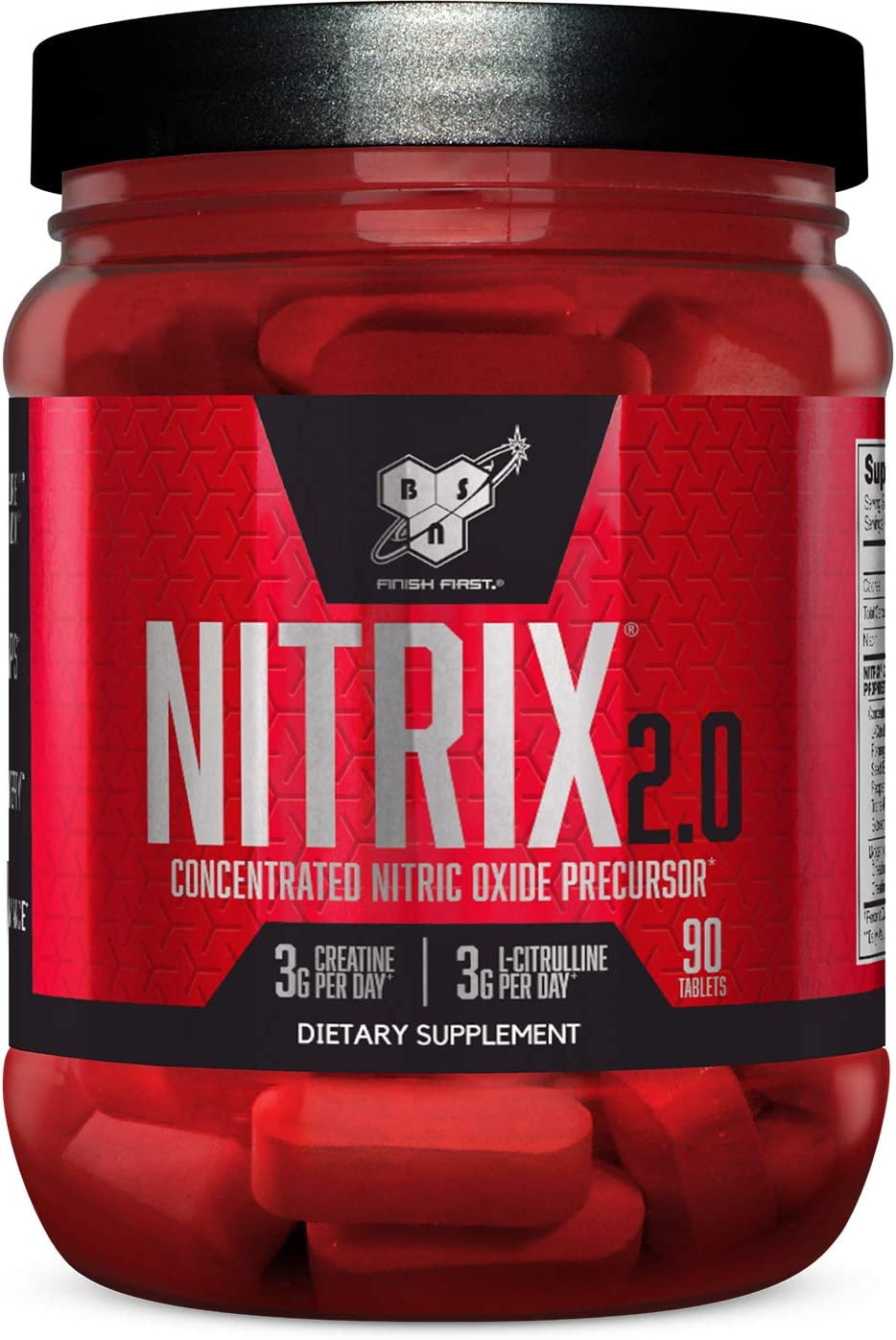 Nitrix 2.0 Advanced Strength Concentrated Nitric Oxide Precursor (90 ...