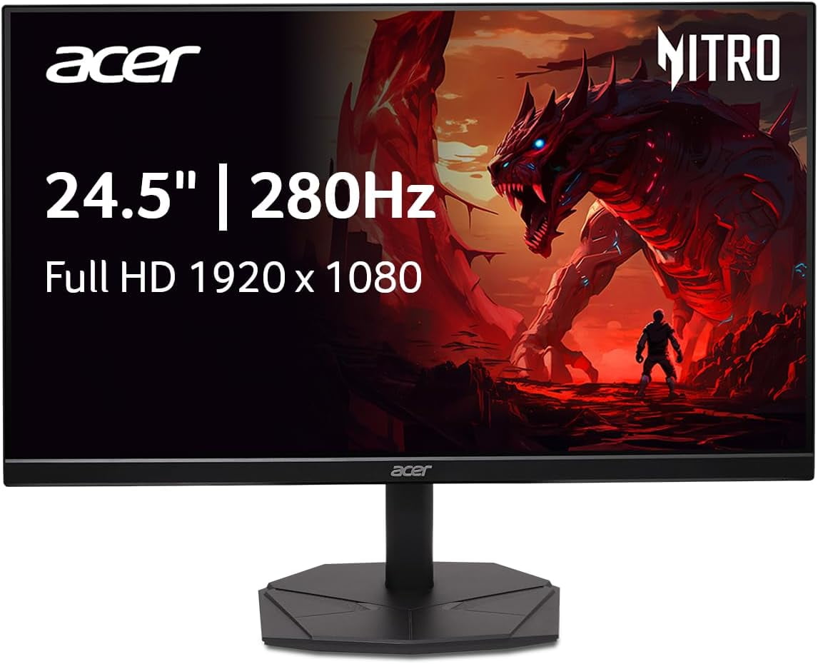 Nitro 24.5 Inch Full HD 1920 x 1080 ZeroFrame Design PC Gaming Monitor ...