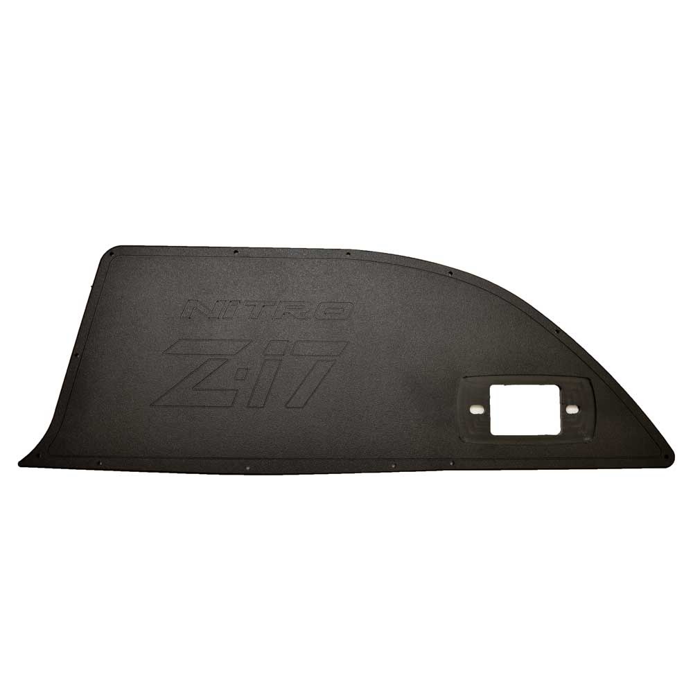 Nitro Boat Curved Bow Panel 184234 | Z17 Black Starboard - Walmart.com