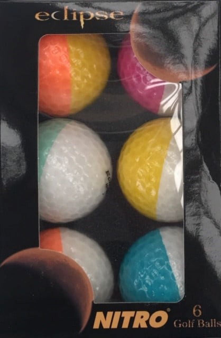 Nitro Golf Eclipse Golf Balls, 6 Pack - Walmart.com