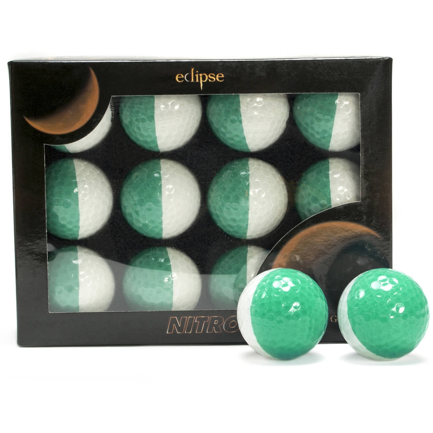 Nitro Golf Eclipse Golf Balls, Assorted Colors, 12 Pack - Walmart.com