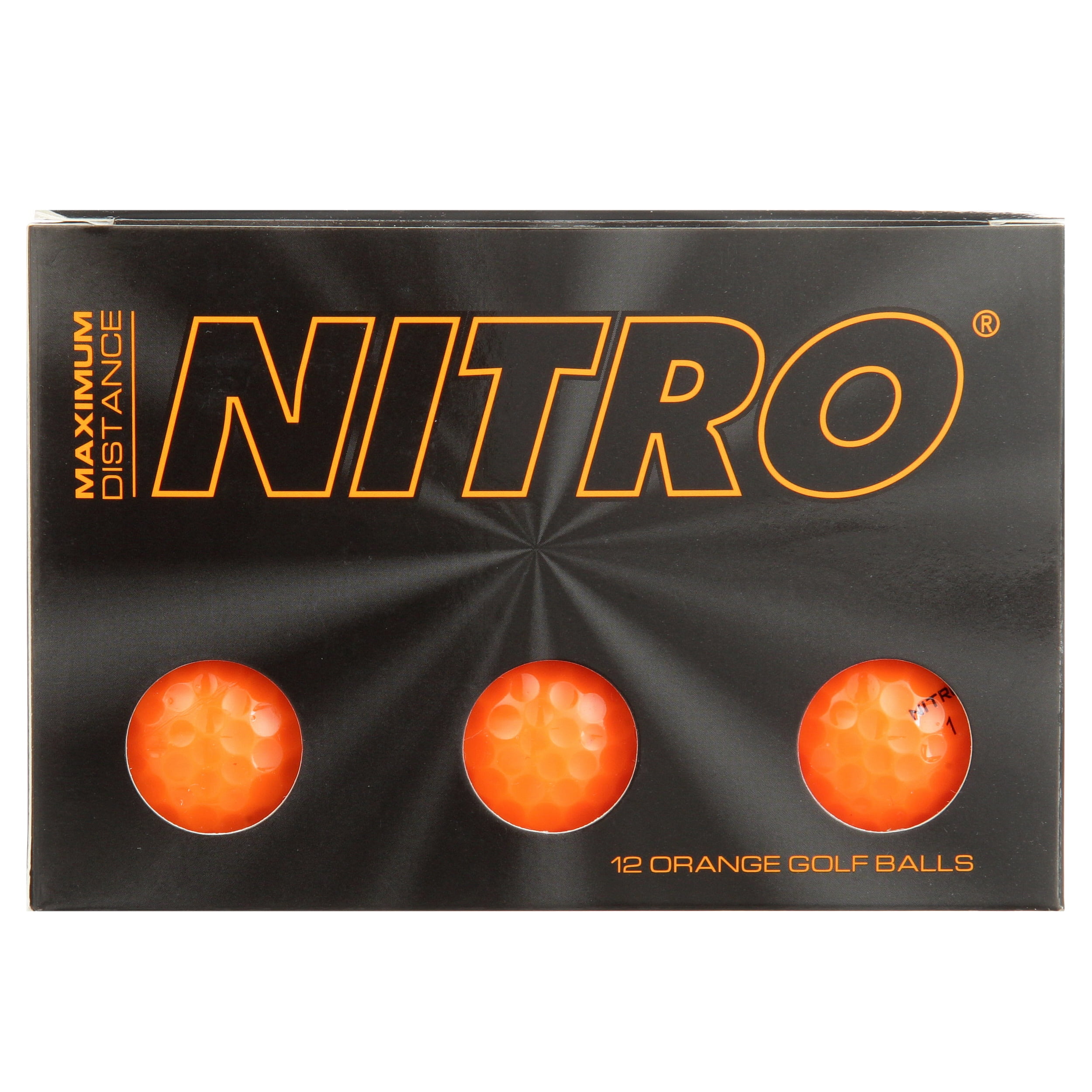 Free Shipping! Nitro NMD12OBXC Maximum Distance Golf Ball 12 Pack ...