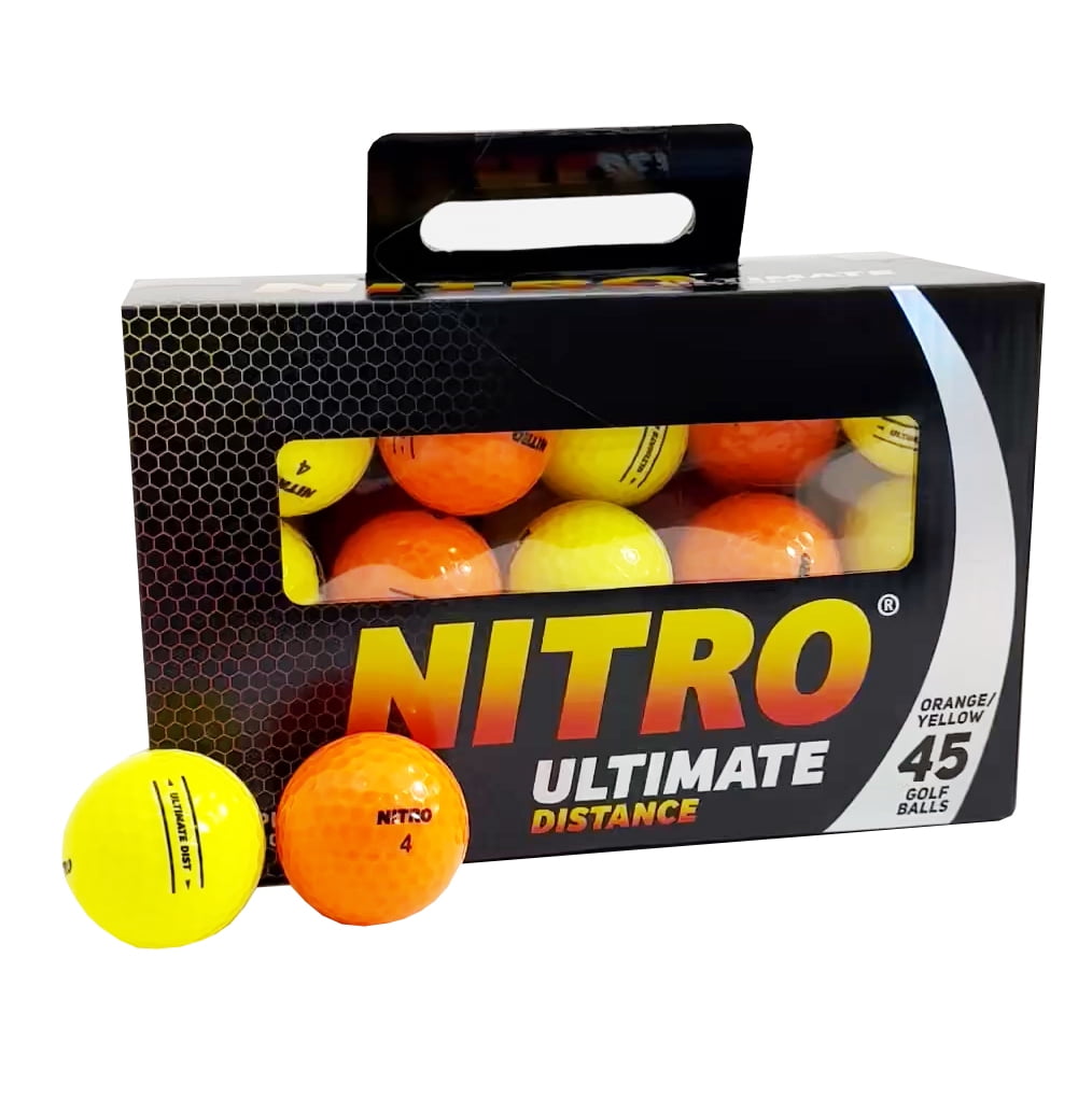 Nitro Golf Ultimate Distance Golf Balls, Assorted Colors, 45 Pack ...