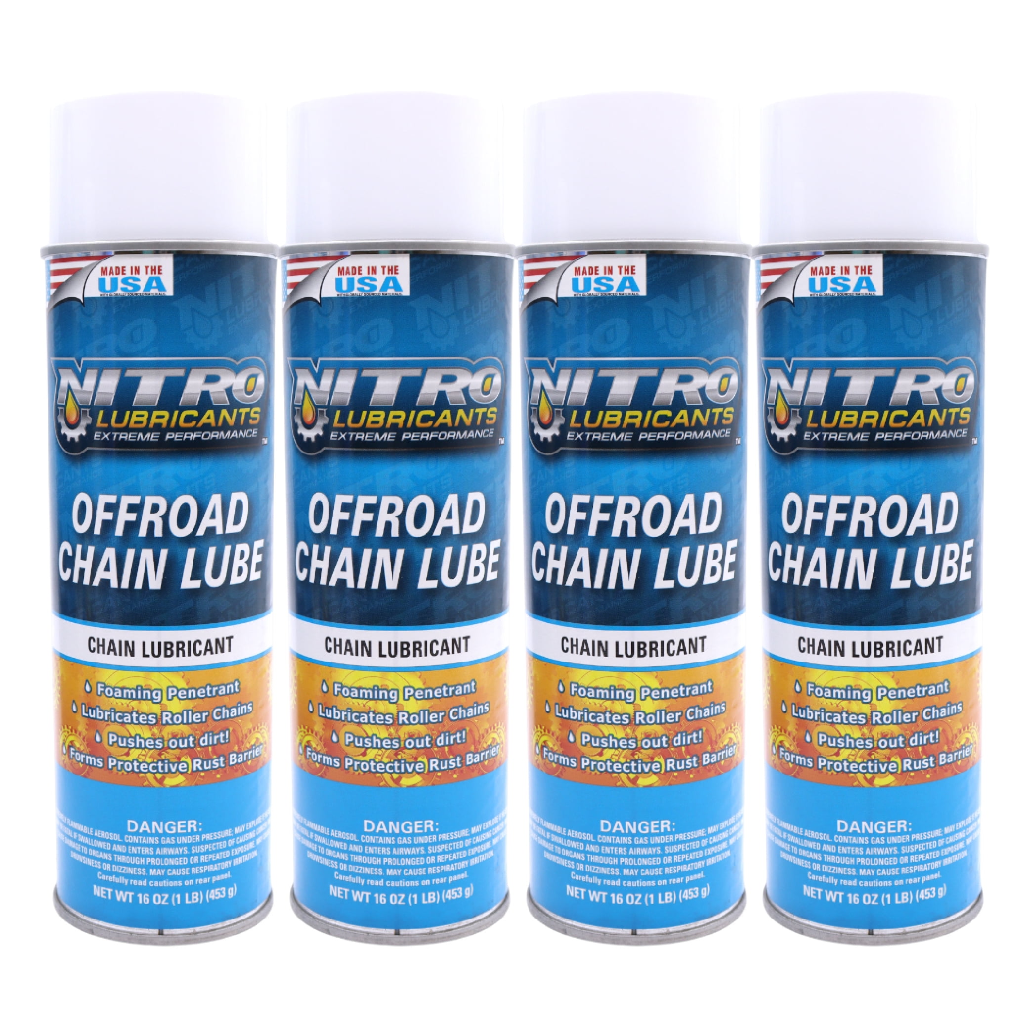 Nitro Lubricants Off-Road Chain Lube – Thick Foam, 12oz – Made in USA ...