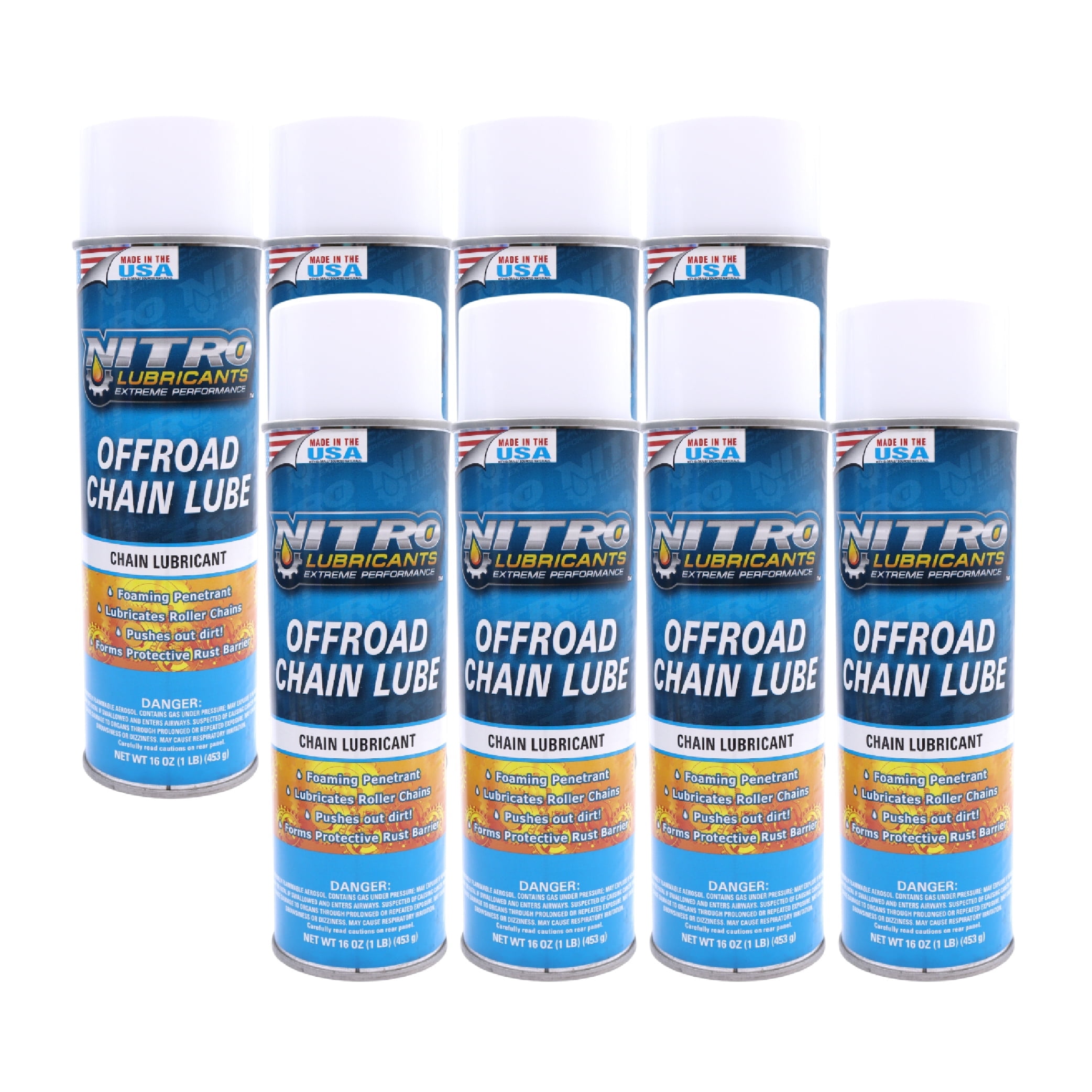 Nitro Lubricants Off-Road Chain Lube – Thick Foam, 12oz – Made in USA ...
