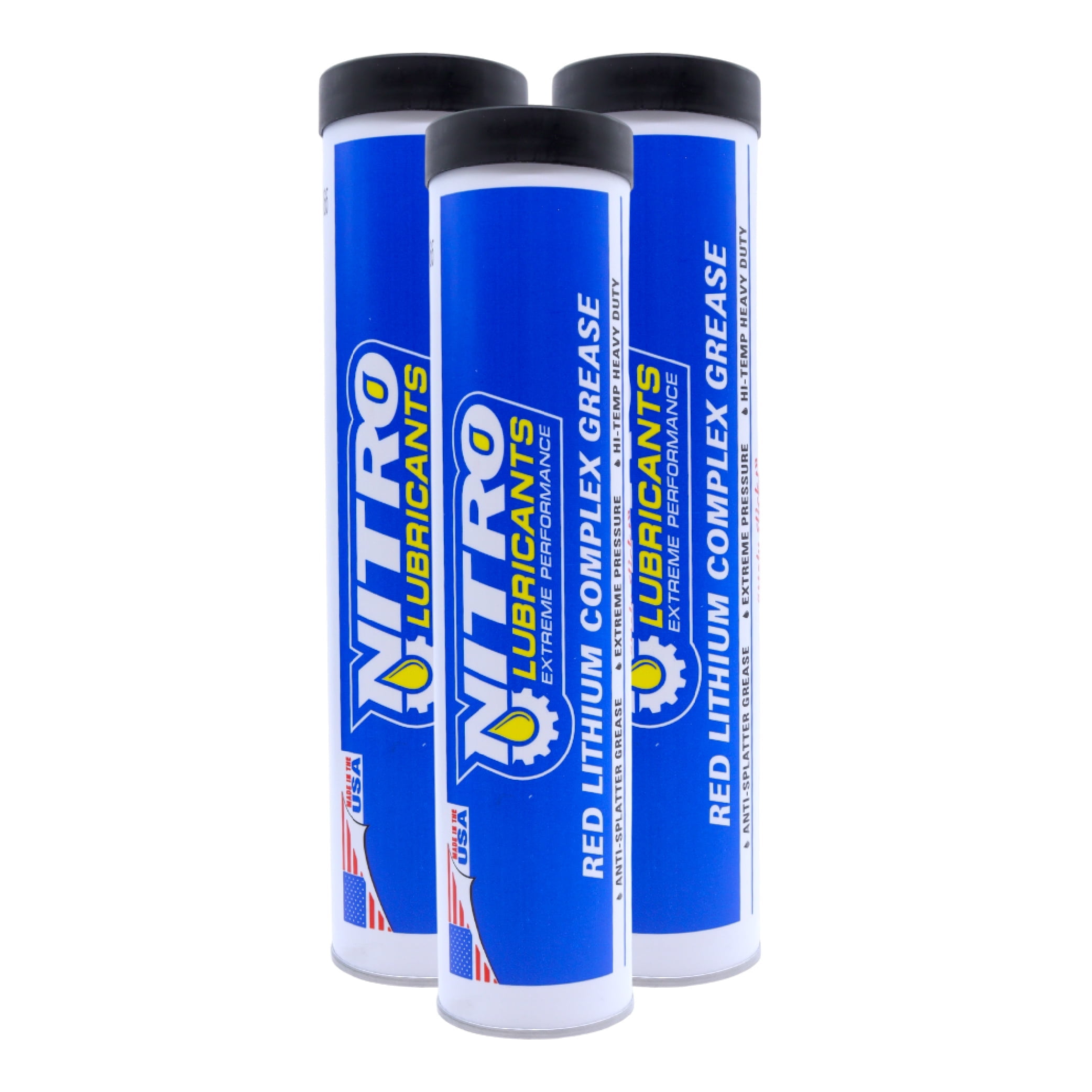 Nitro Lubricants Red Lithium Grease – 14oz Heavy-Duty, Multi-Purpose (3 ...