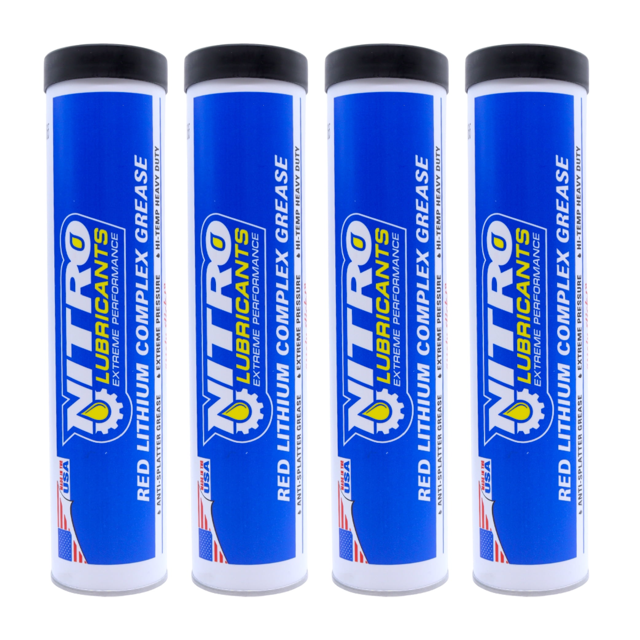 Nitro Lubricants Red Lithium Grease – 14oz Heavy-Duty, Multi-Purpose (4 ...