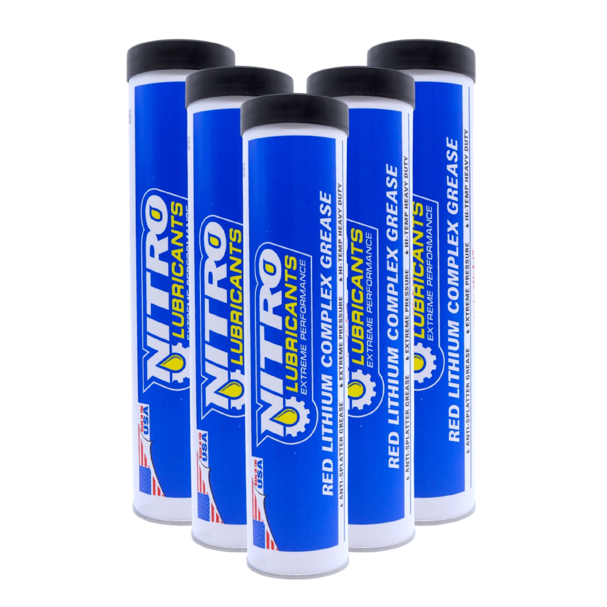 Nitro Lubricants Red Lithium Grease – 14oz Heavy-Duty, Multi-Purpose (5 ...