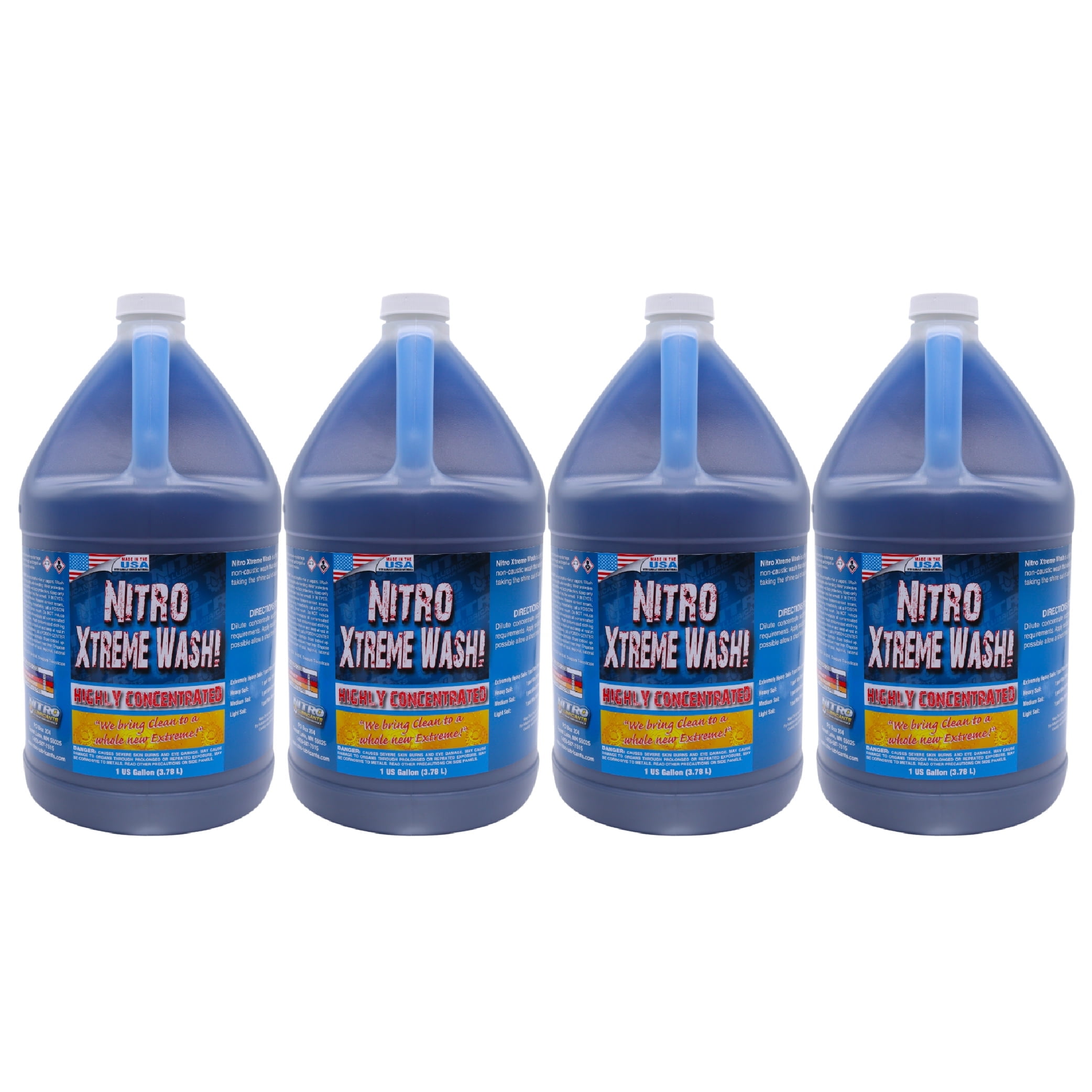 Nitro Lubricants Xtreme Bike Wash (1 GL)-Concentrated Cleaner (4 Pack ...