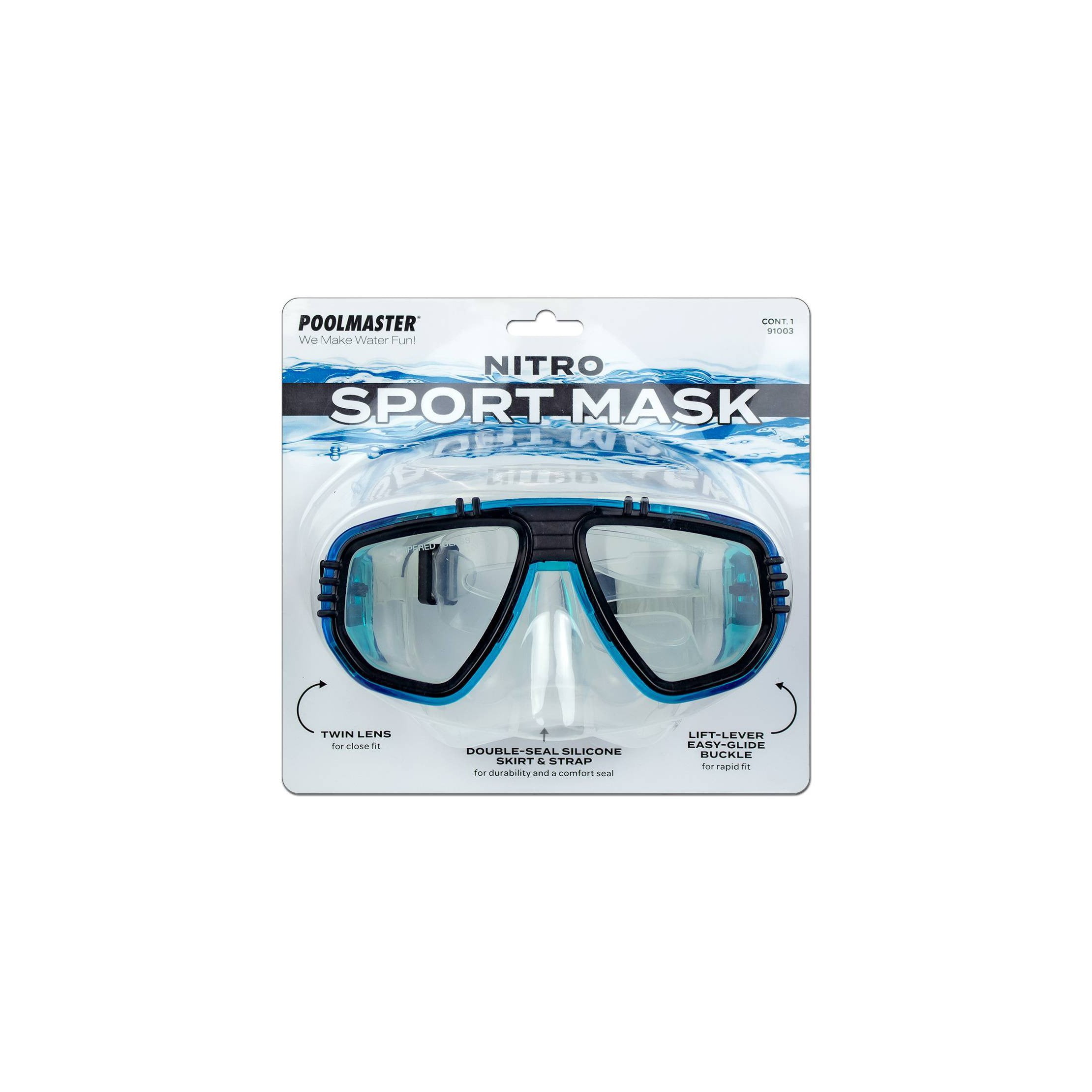 Nitro Sport Adult Swim Mask - Blue - Walmart.com