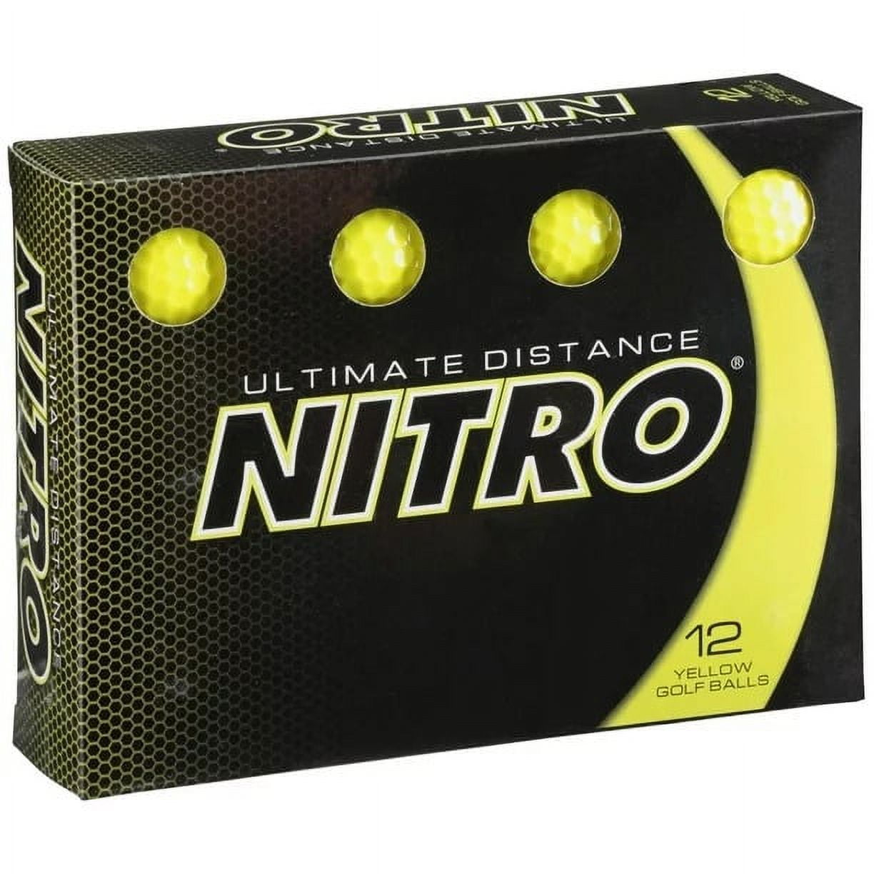 Nitro Ultimate Distance Golf Balls 1-Dozen Yellow - Walmart.com