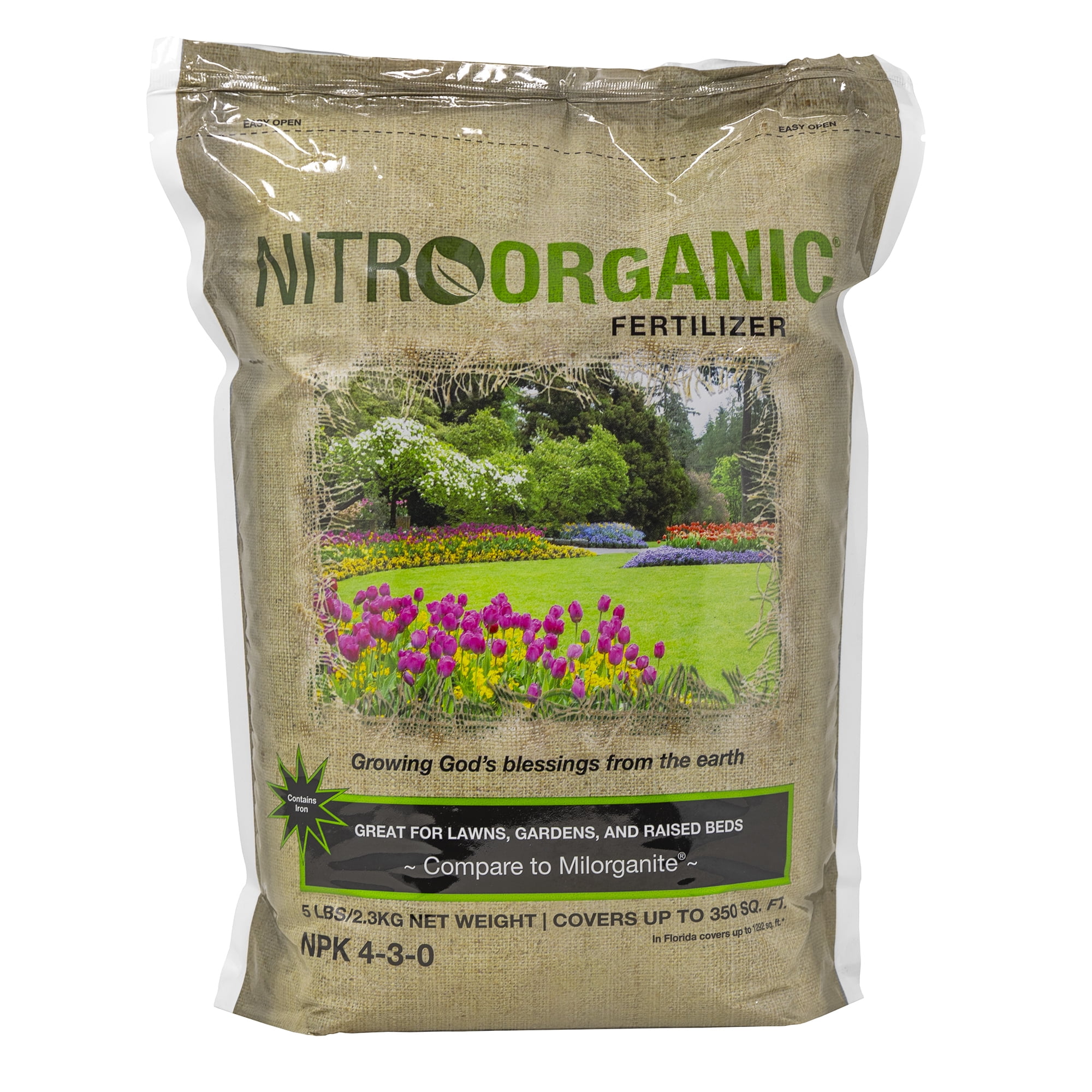 NitroOrganic Natural Plant Food Fertilizer for Lawns, Gardening and ...