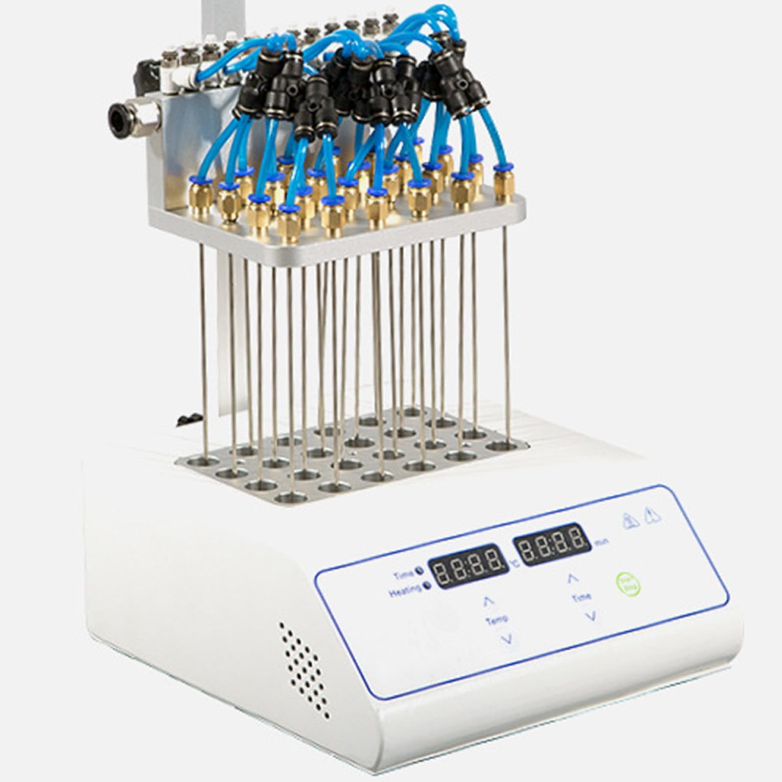 Nitrogen Concentrator Evaporator 200W/300W, 12/24 Holes Sample Evaporator, With LCD Display ...