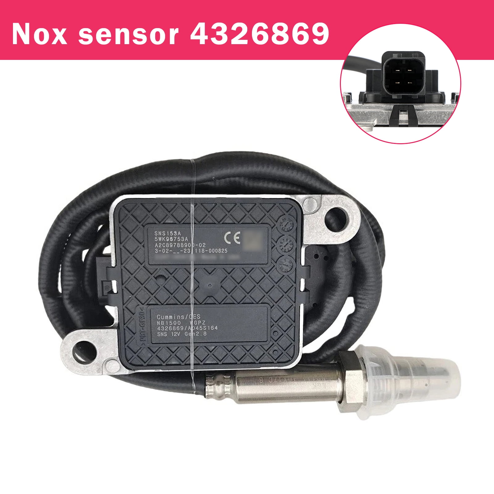 Nitrogen Oxide NOx Sensor 4326869 4326869RX For Cummins - Walmart.com