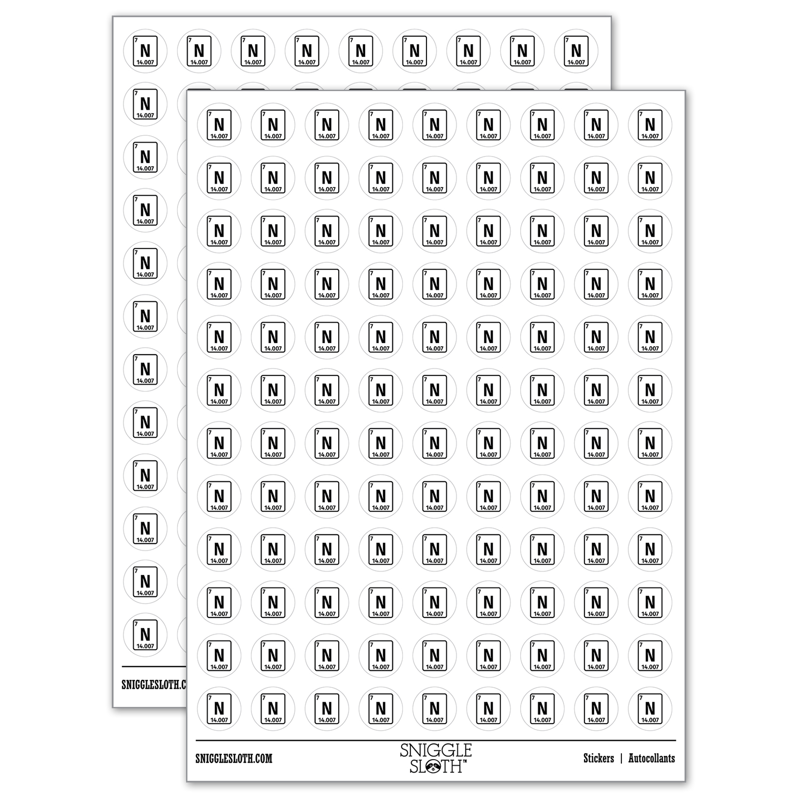 Nitrogen Periodic Table of Elements Science Chemistry 200+ Round ...