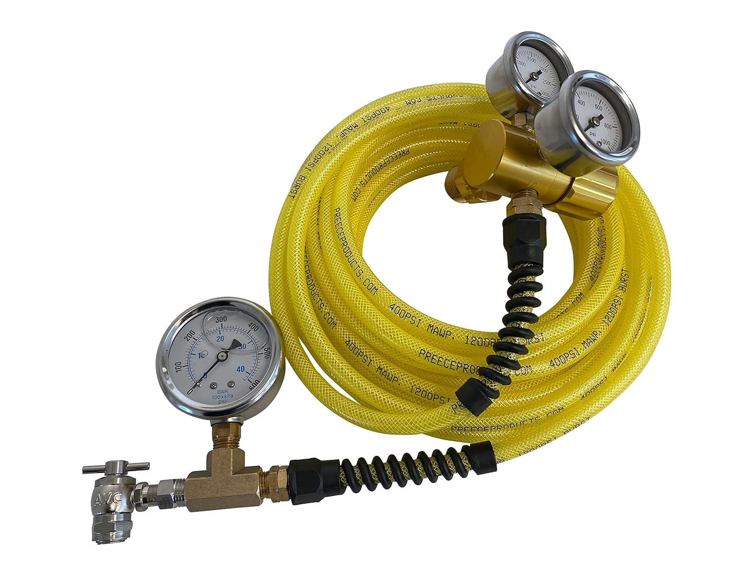Nitrogen Regulator Shock & Tire Kit 30' Hose 0-600 PSI No Loss Chuck ...
