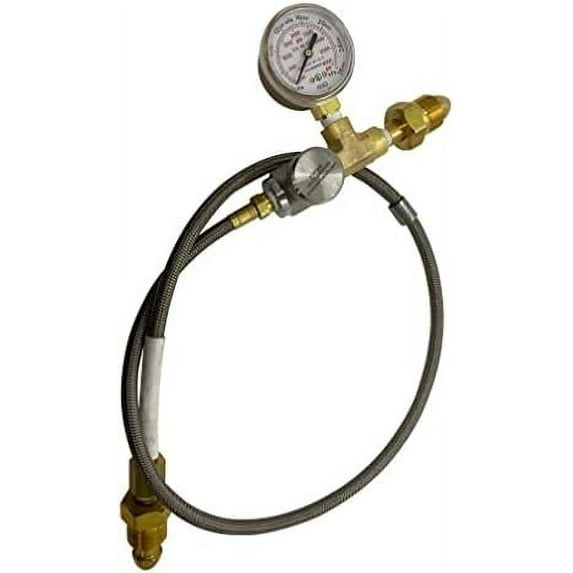 Nitrogen Tank Cylinder Transfill Transfer 36" Hose with Bleed Valve by ...
