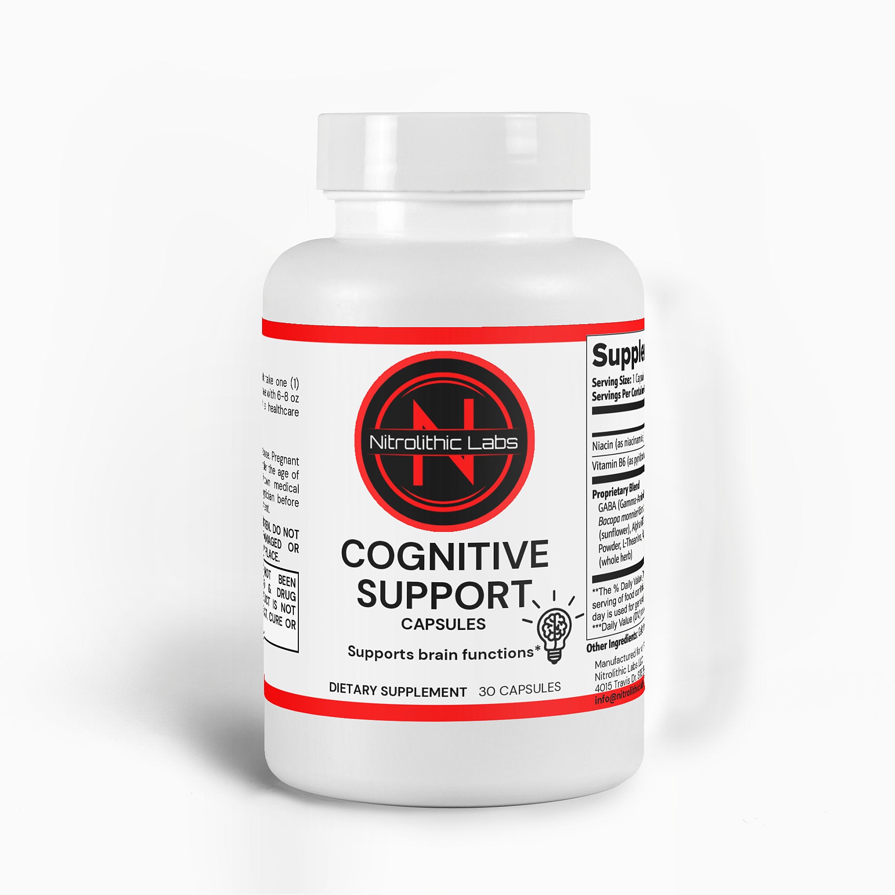 Nitrolithic Labs | Cognitive Support Supplement | Brain Supplement ...