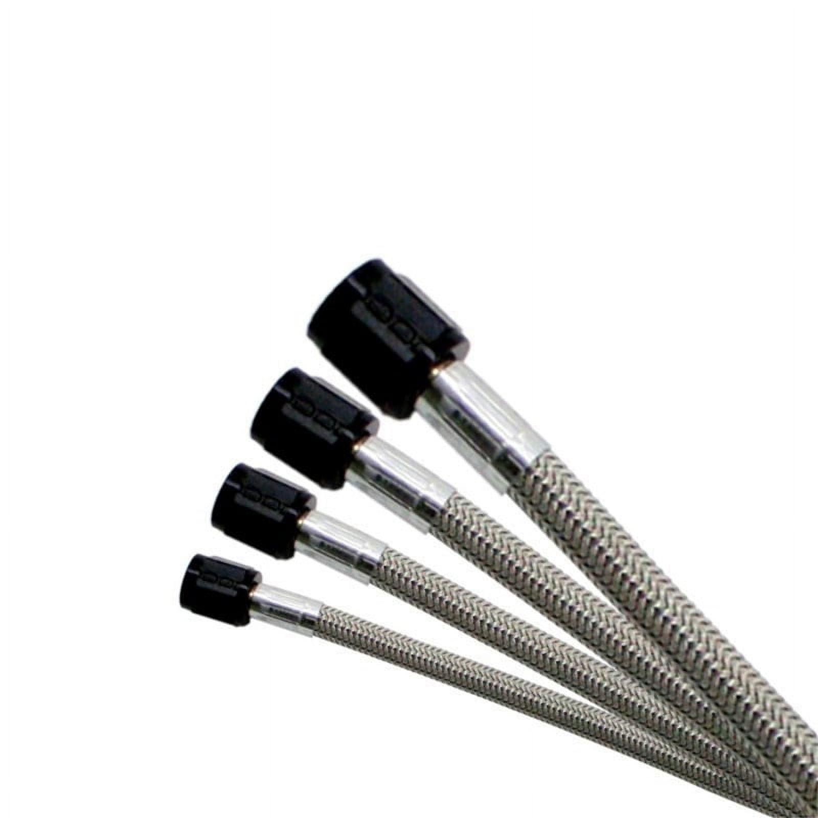 Nitrous Express 6AN 3ft Stainless Steel Braided Hose - Black - Walmart.com