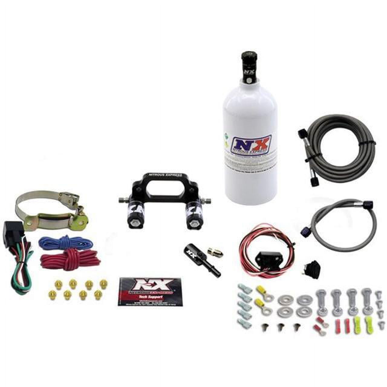 Nitrous Express Nitrous Oxide Injection Plate System Kit with 2.5 lbs ...