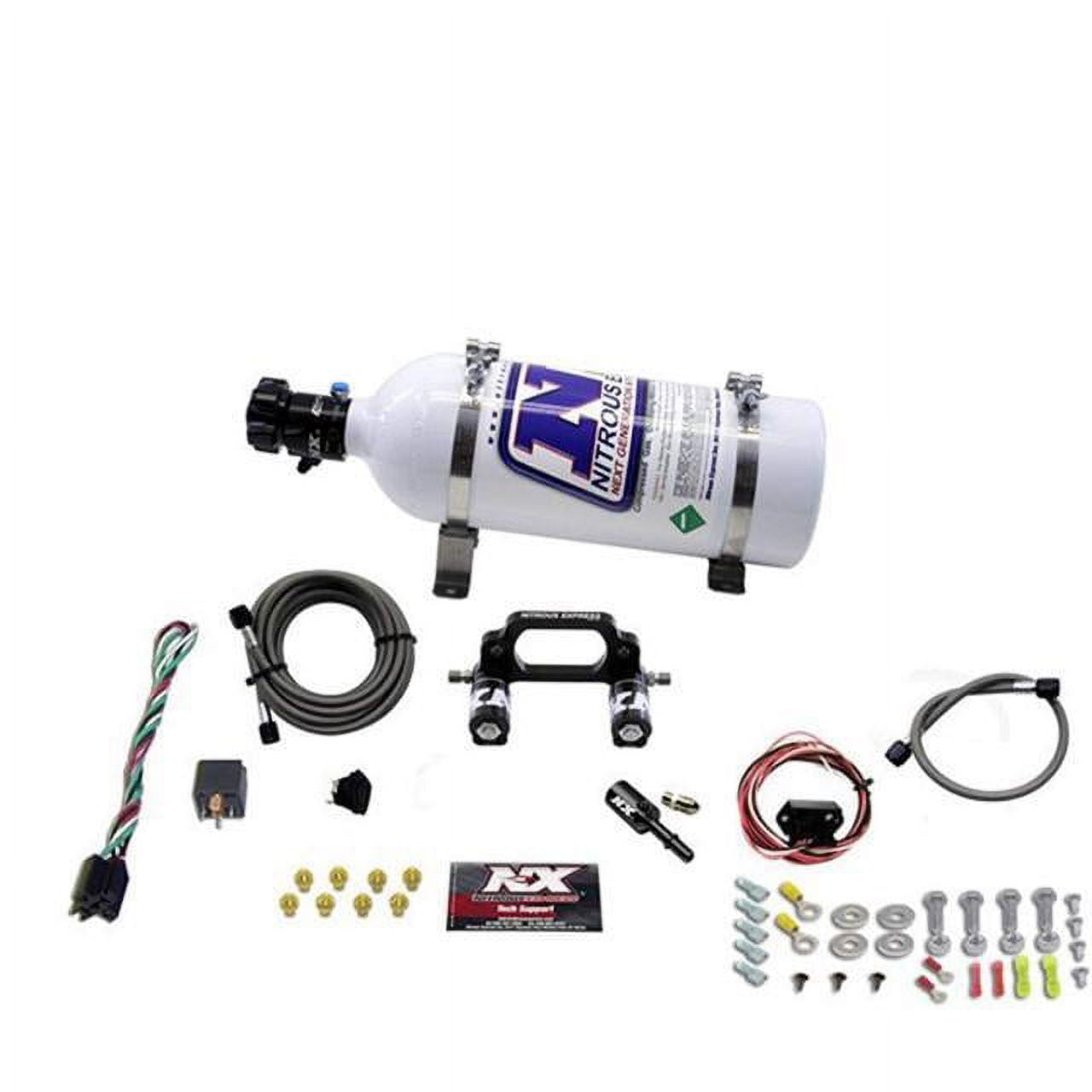 Nitrous Express Nitrous Oxide Injection Plate System Kit with 5.0 lbs ...