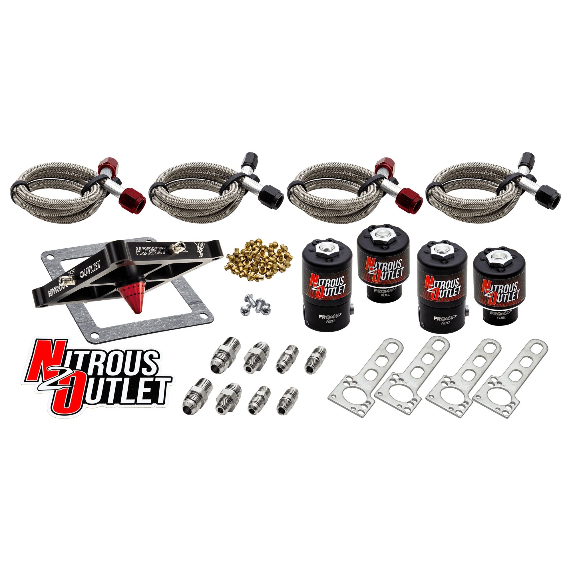 Nitrous Outlet 4500 Hornet 2 Dual Stage Solenoid Forward Conversion Kit ...