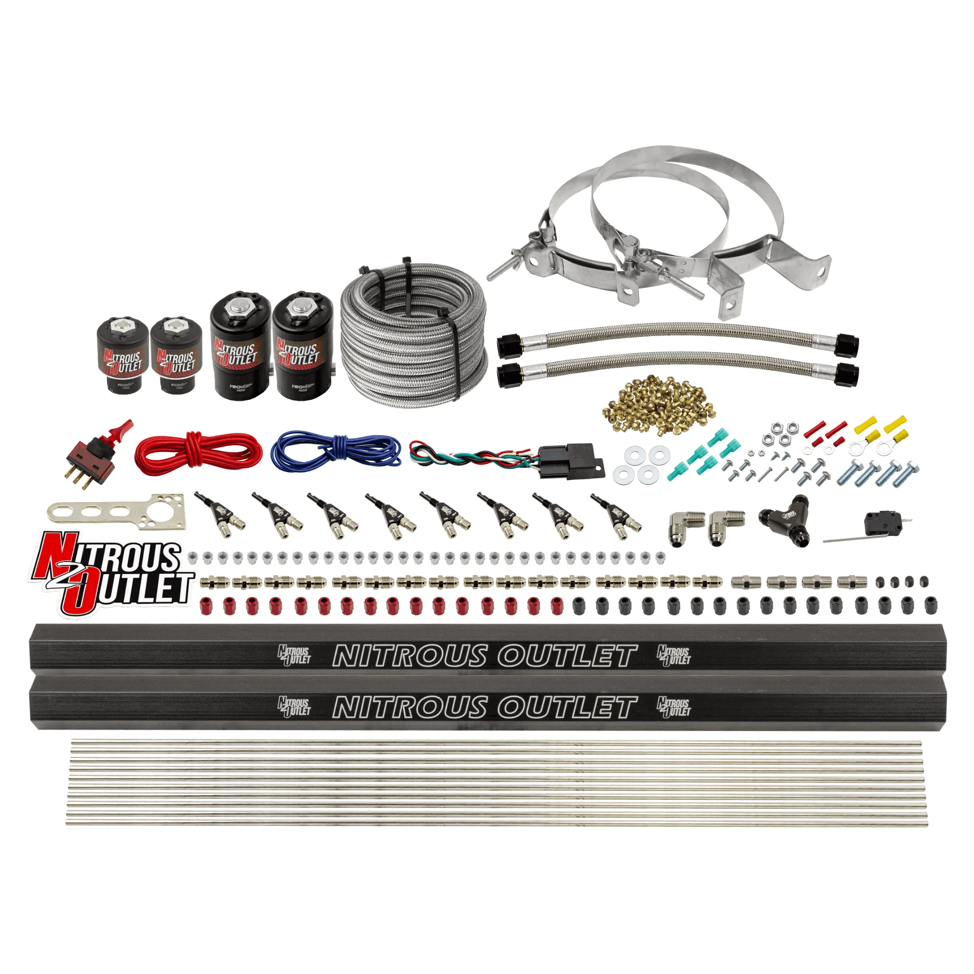 Nitrous Outlet 8 Cylinder Direct Port System - Two .122 Nitrous ...