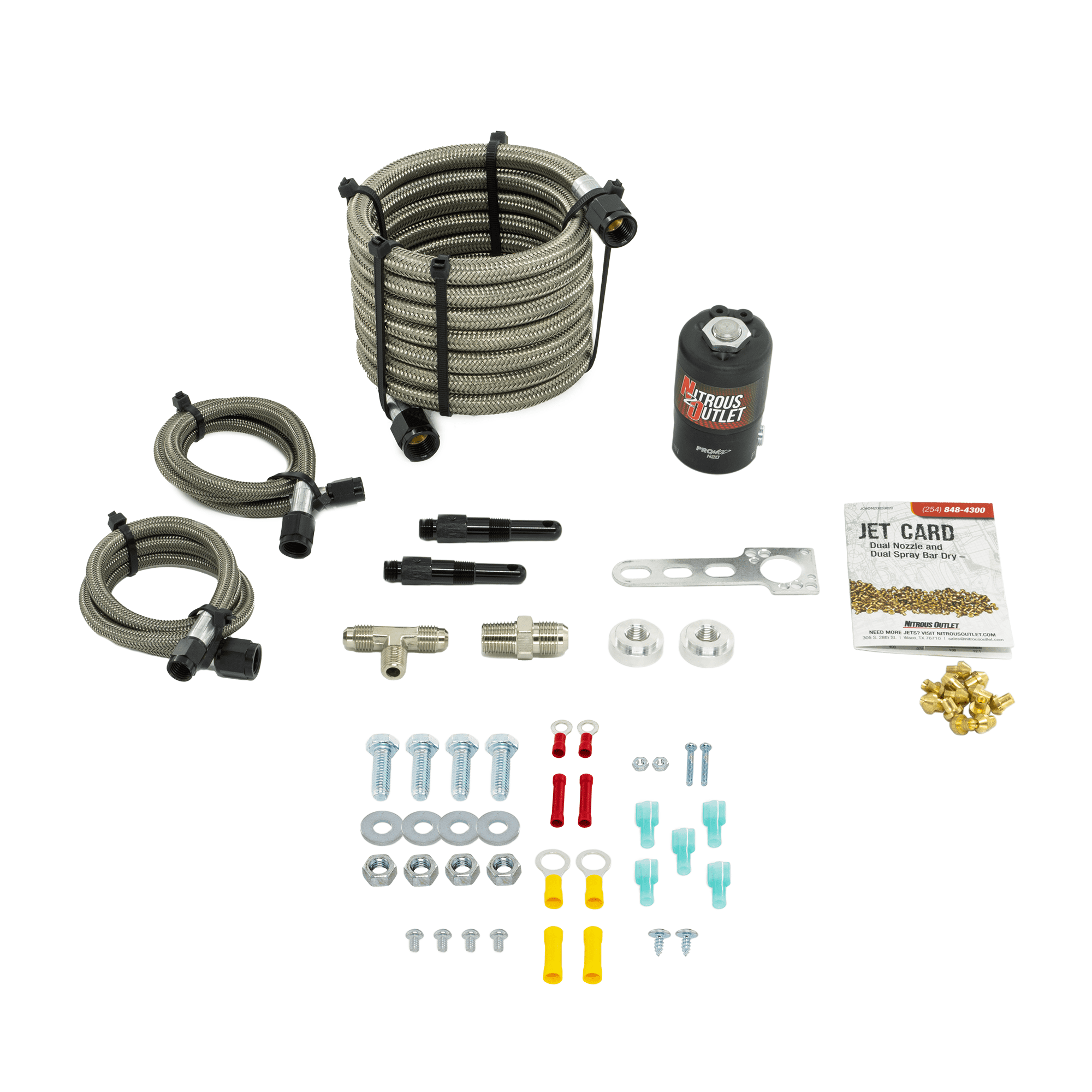 Nitrous Outlet Dry Dual Nozzle Boost-N-Juice System (50-300 HP)(No ...