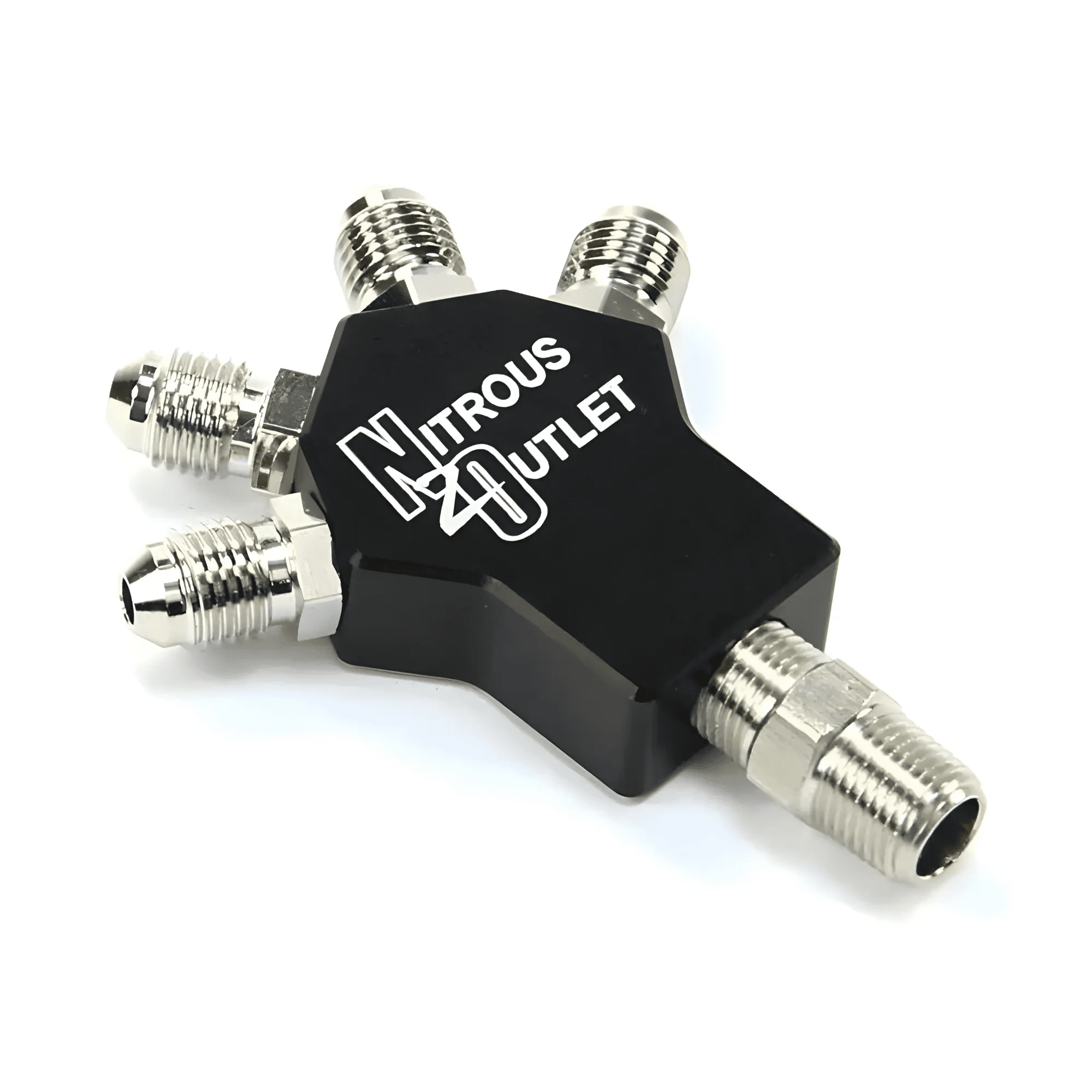Nitrous Outlet Powersports 1 In 4 Out Distribution Block w/Fittings (1/ ...