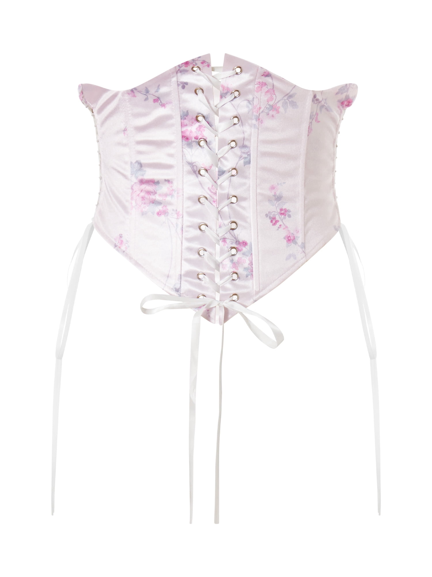 Nituyy Lace Corset Belt Waist Corset Top Women Mesh Open Cup Lace Up ...