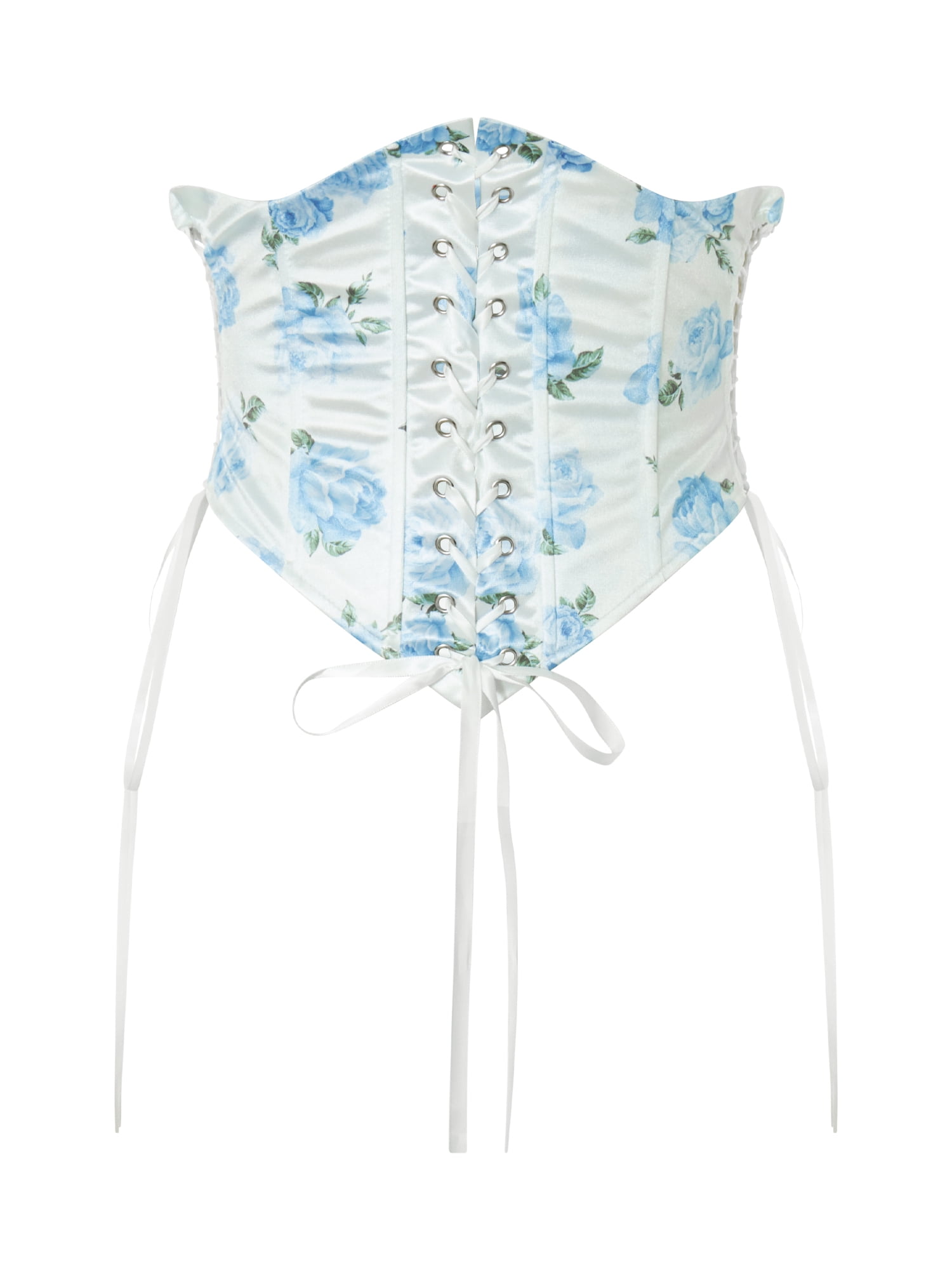 Nituyy Lace Corset Belt Waist Corset Top Women Mesh Open Cup Lace Up ...