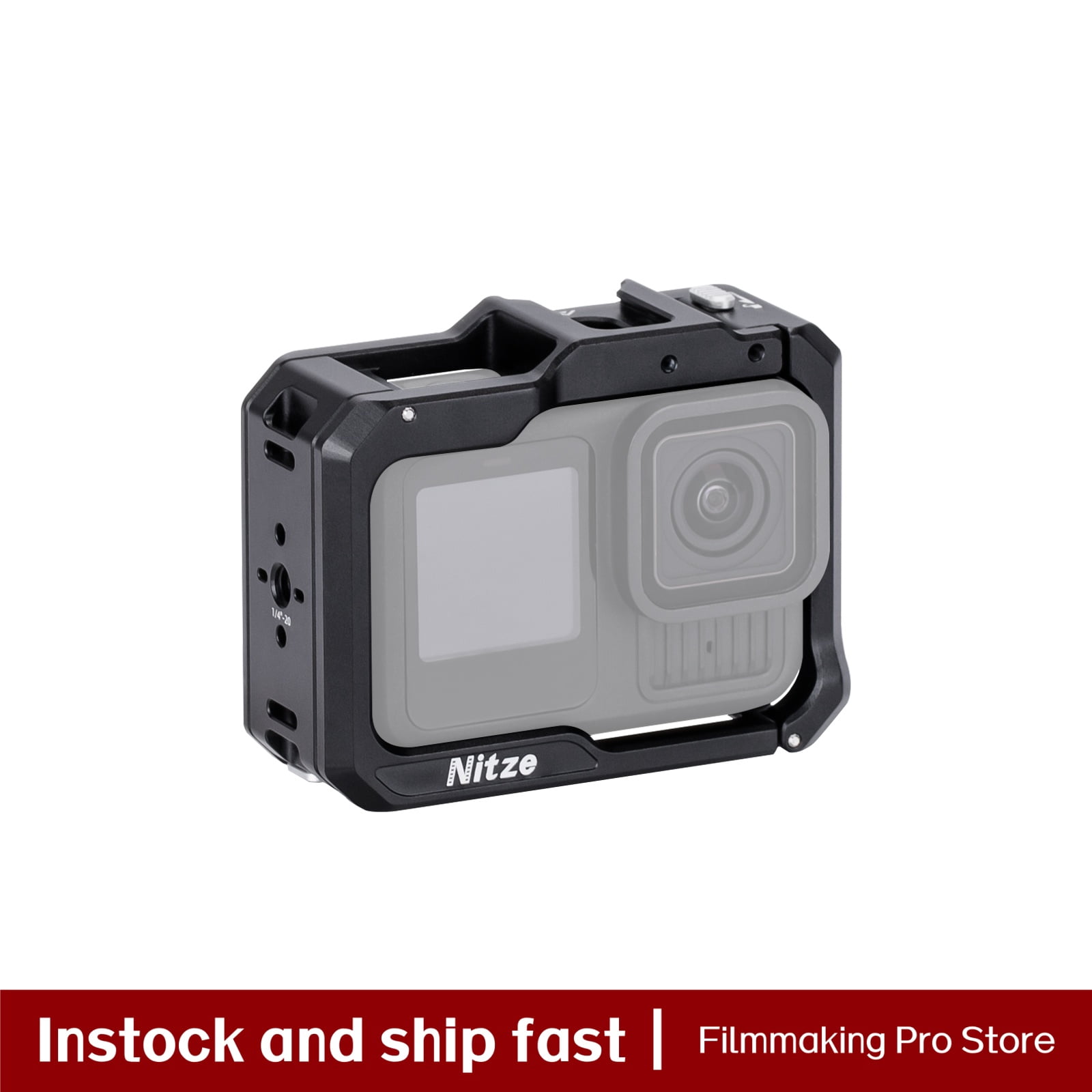 Nitze Cage for Gopro Hero13 / Hero12 / Hero11 / Hero10 / Hero9 Camera ...