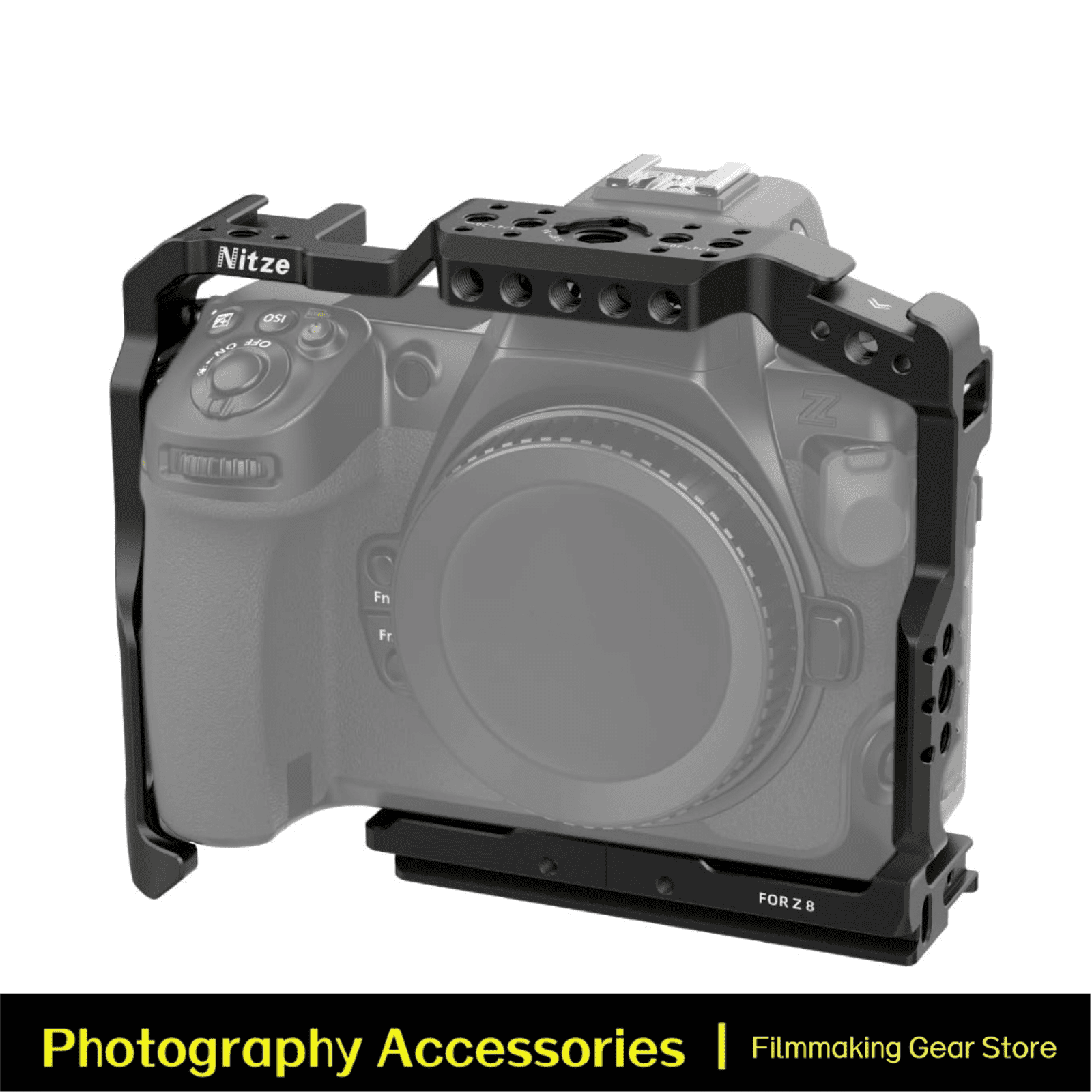 Nitze Z8 Cage for Nikon Z8 Camera, with Built-in NATO Rail, Dual Cold ...