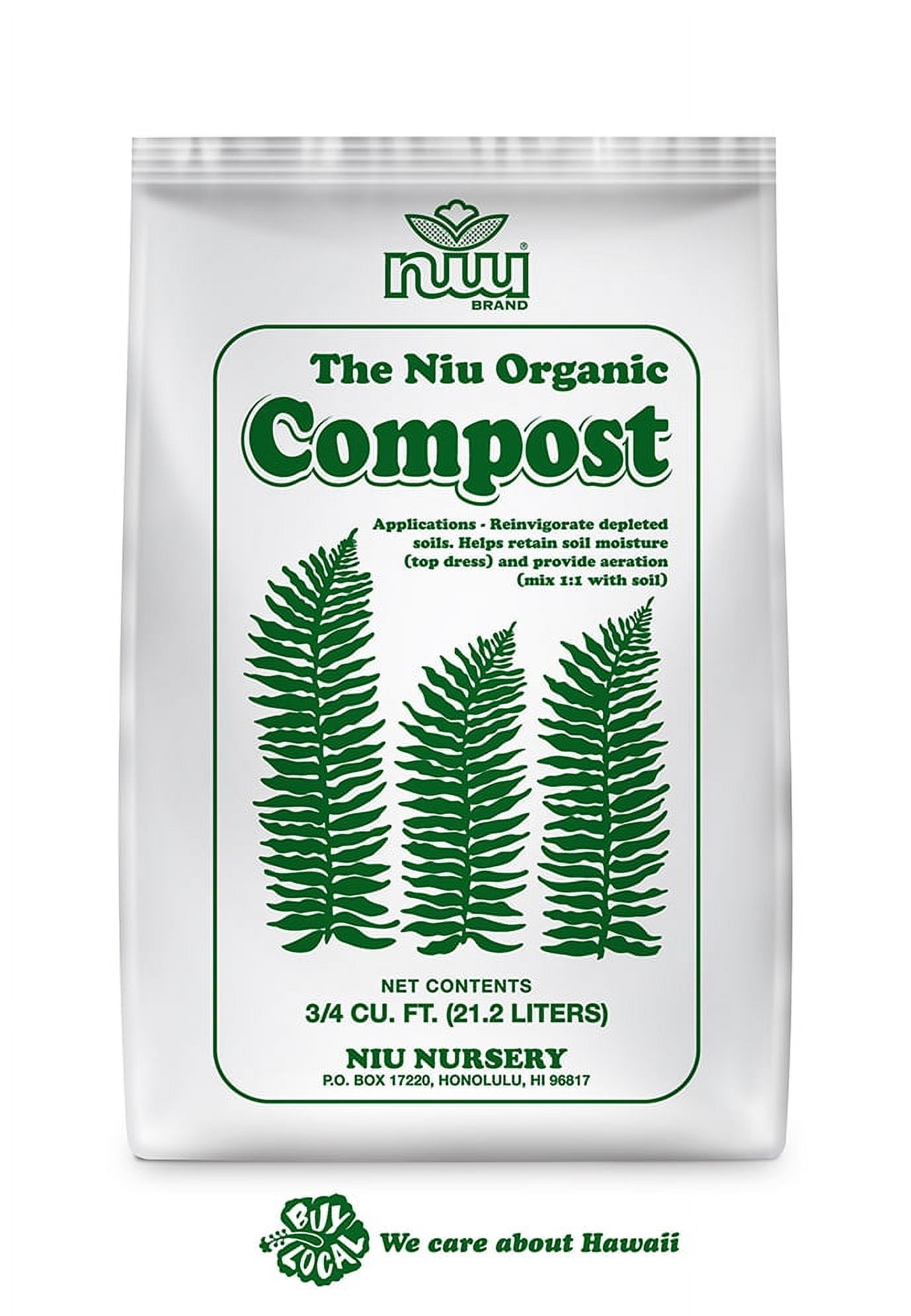 Niu Nursery Organic Compost Fertilizer, 21.2 l - Walmart.com