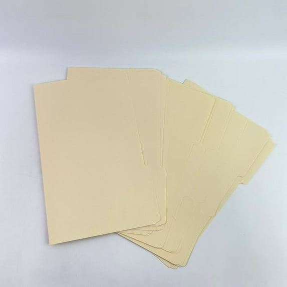 Niubelety File folders, 1/3-Cut Tab, Assorted Positions, 8.5x11 inches ...