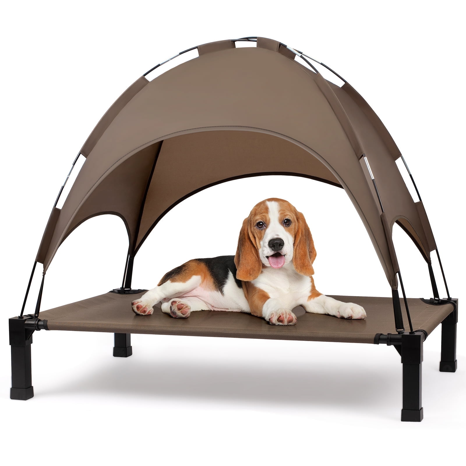 Niubya Cooling Elevated Dog Bed, Portable Raised Pet Cot with Removable ...
