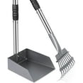 Niubya Pooper Scooper for Dogs, Metal Poop Scooper Tray Spade and Rake ...