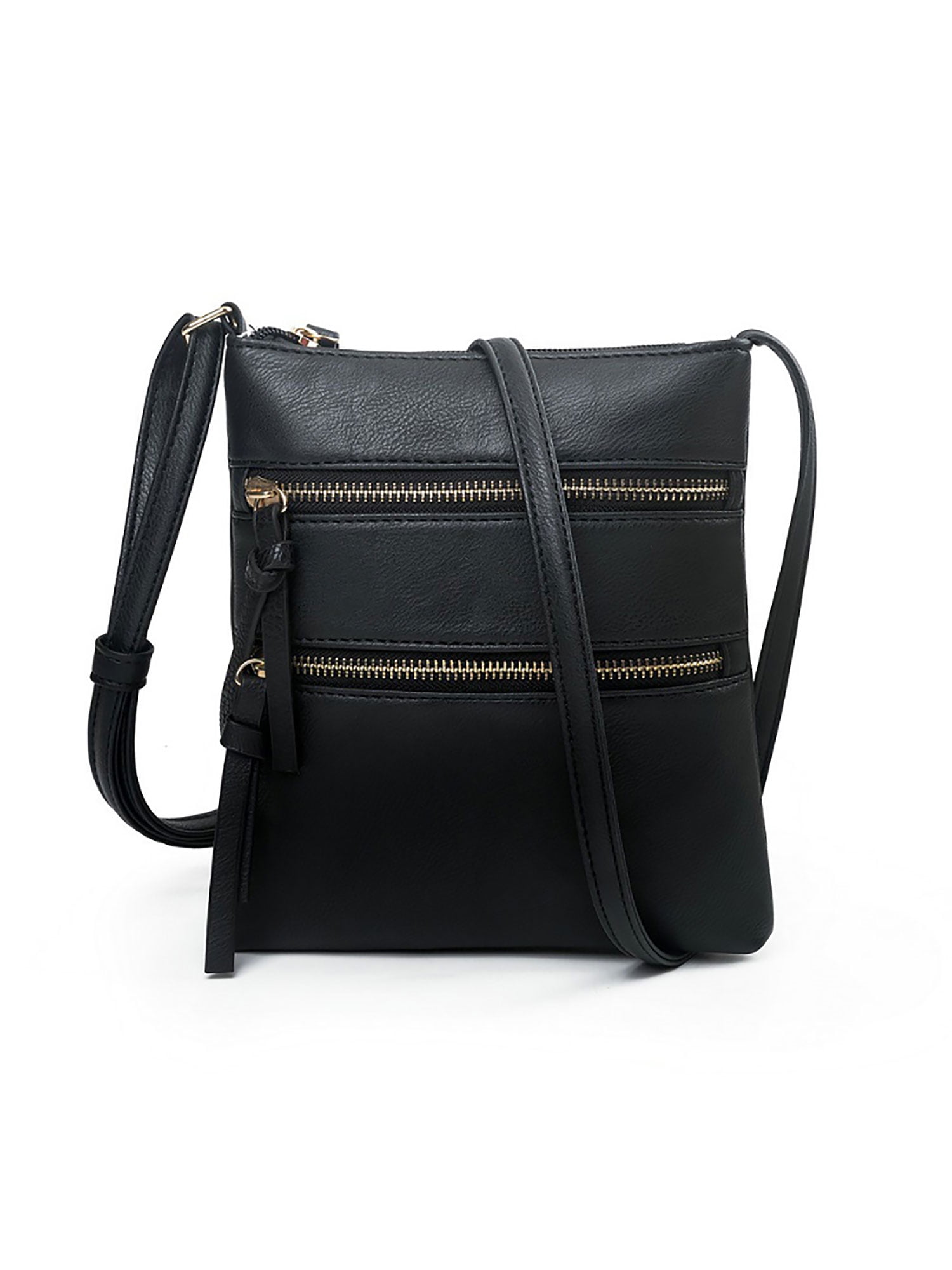 Niuer Leather Crossbody Handbag for Women, Multi Pocket Zipper Purse ...