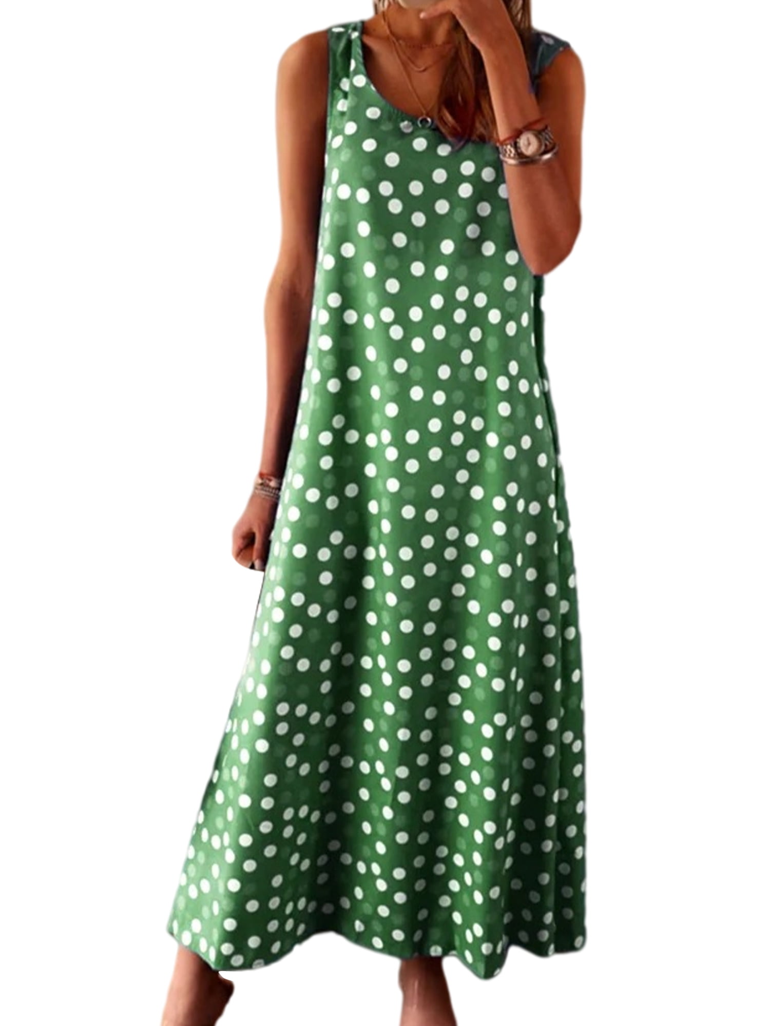 Niuer Womens Sexy Tank Top Maxi Long Dress Casual Sleeveless Summer