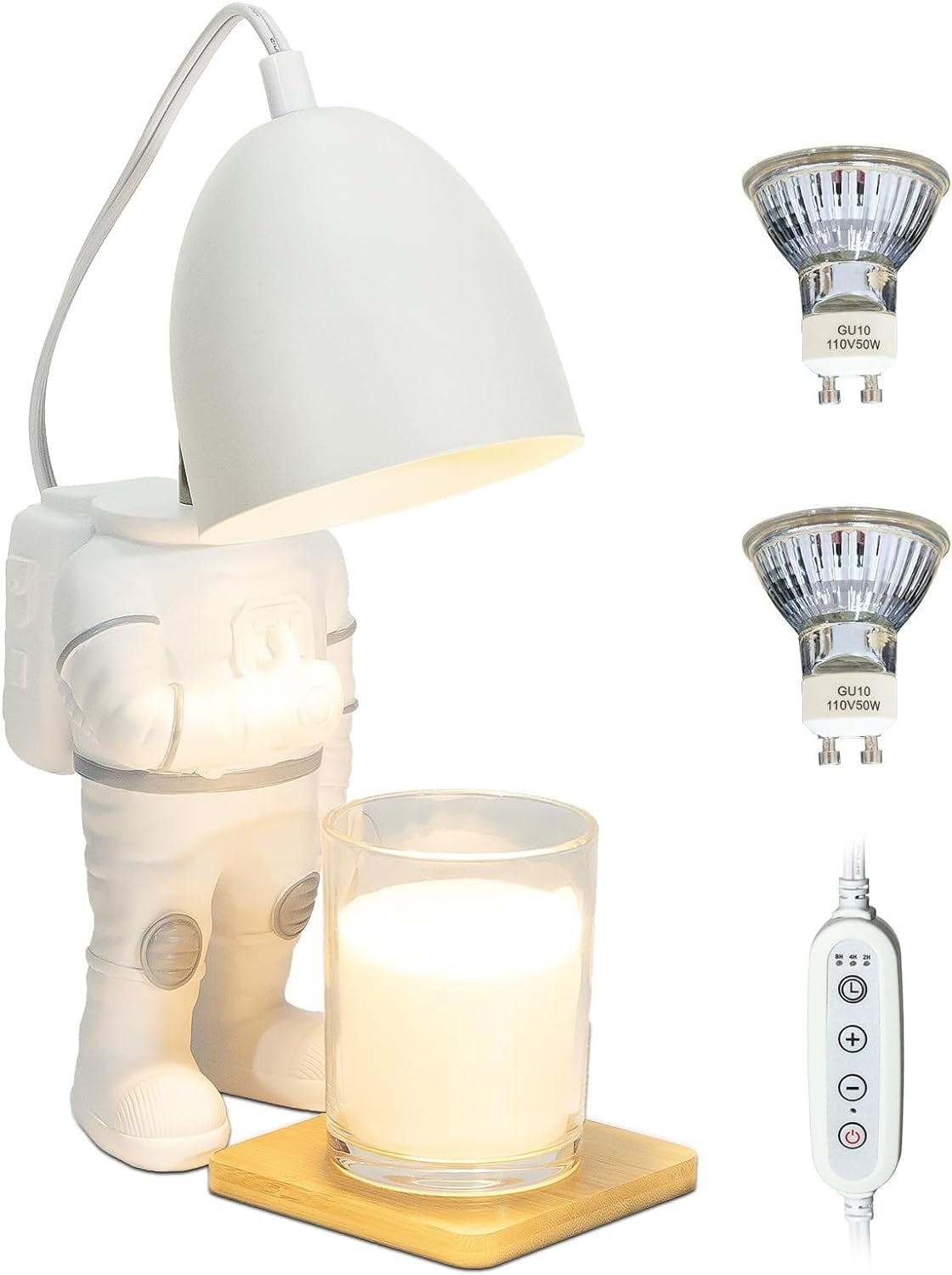 Niulife Candle Warmer Lamp with Timer, Dimmable Candle Warming Lamp ...