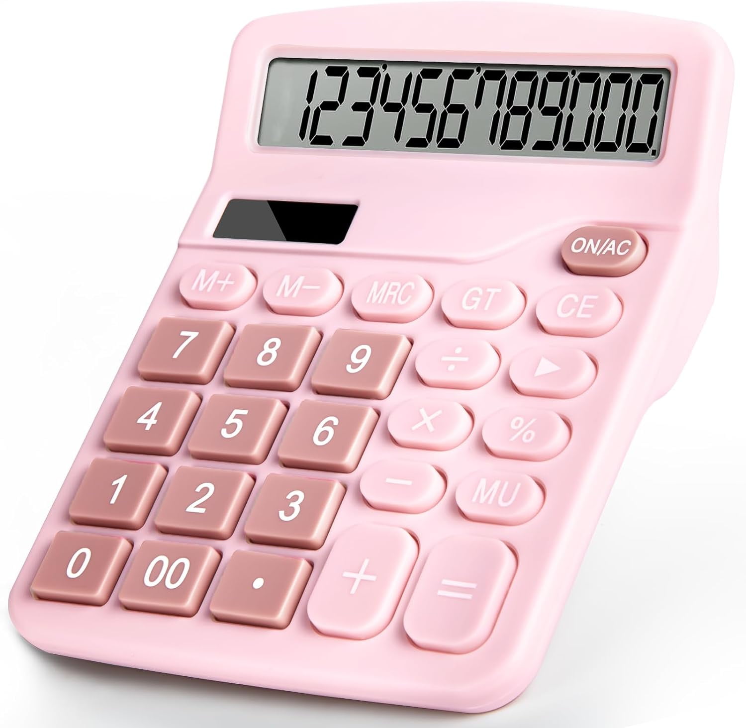 Niulife Office Desk Calculator with Solar Power, 12 Digits Large LED ...