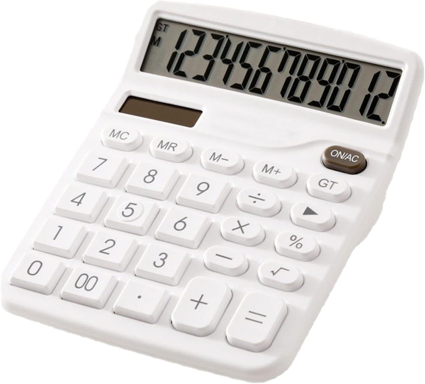 Niulife Office Desk Calculator with Solar Power, 12 Digits Large LED ...