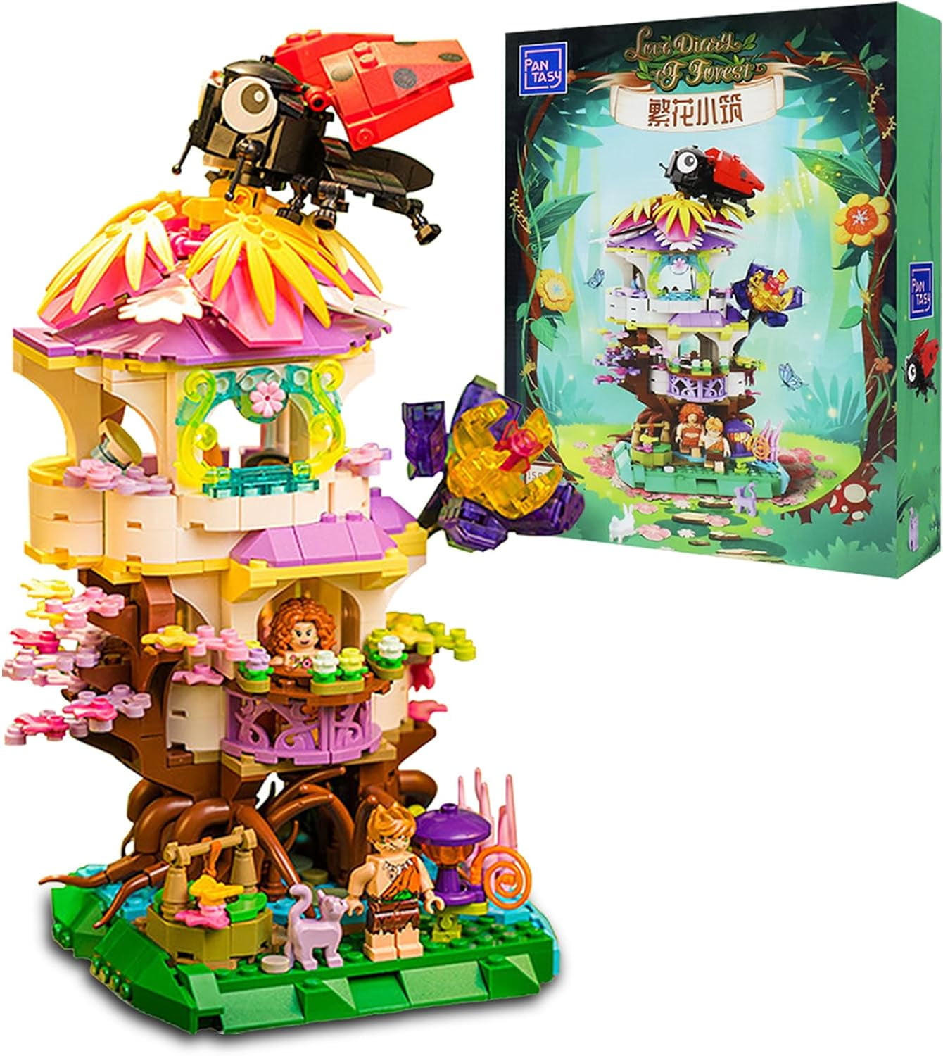Niulife Tree House Building Toy, Creative Building Set 737PCS Forest ...