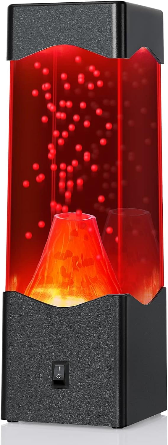 Niulife Volcano Lamp, Realistic Volcanic Eruption Night Light, USB ...