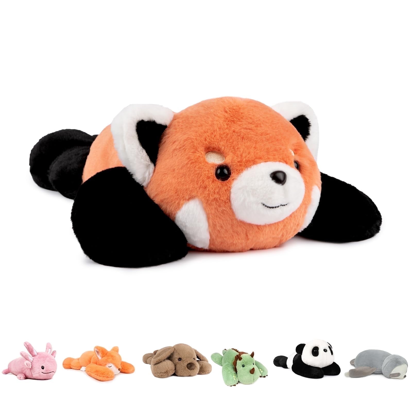 Niuniu Daddy Weighted Red Panda Stuffed Animals 20"Large Plush Toy,3 ...