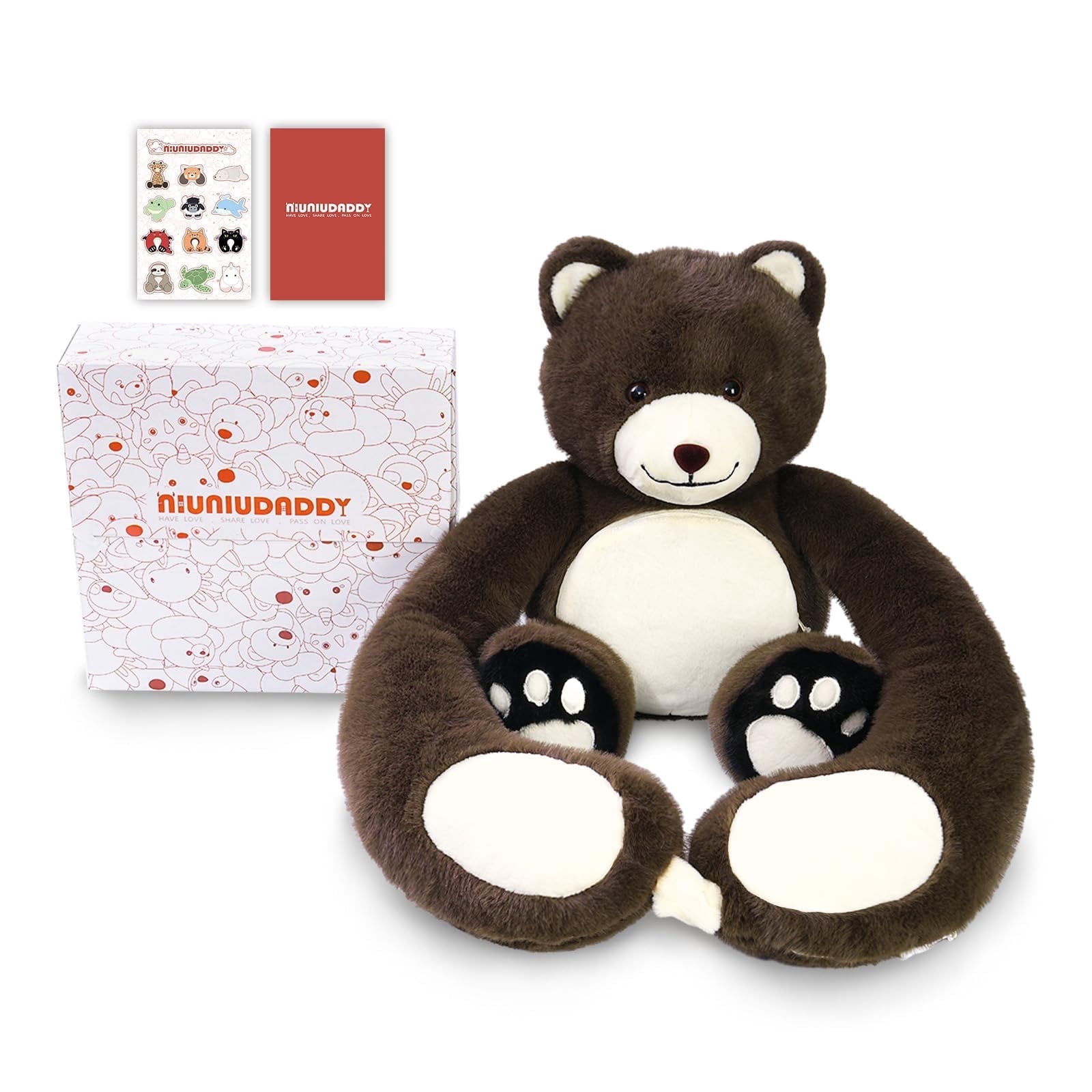 Niuniu Daddy Warmies Teddy Bear Weighted Stuffed Animal 4 lbs ...