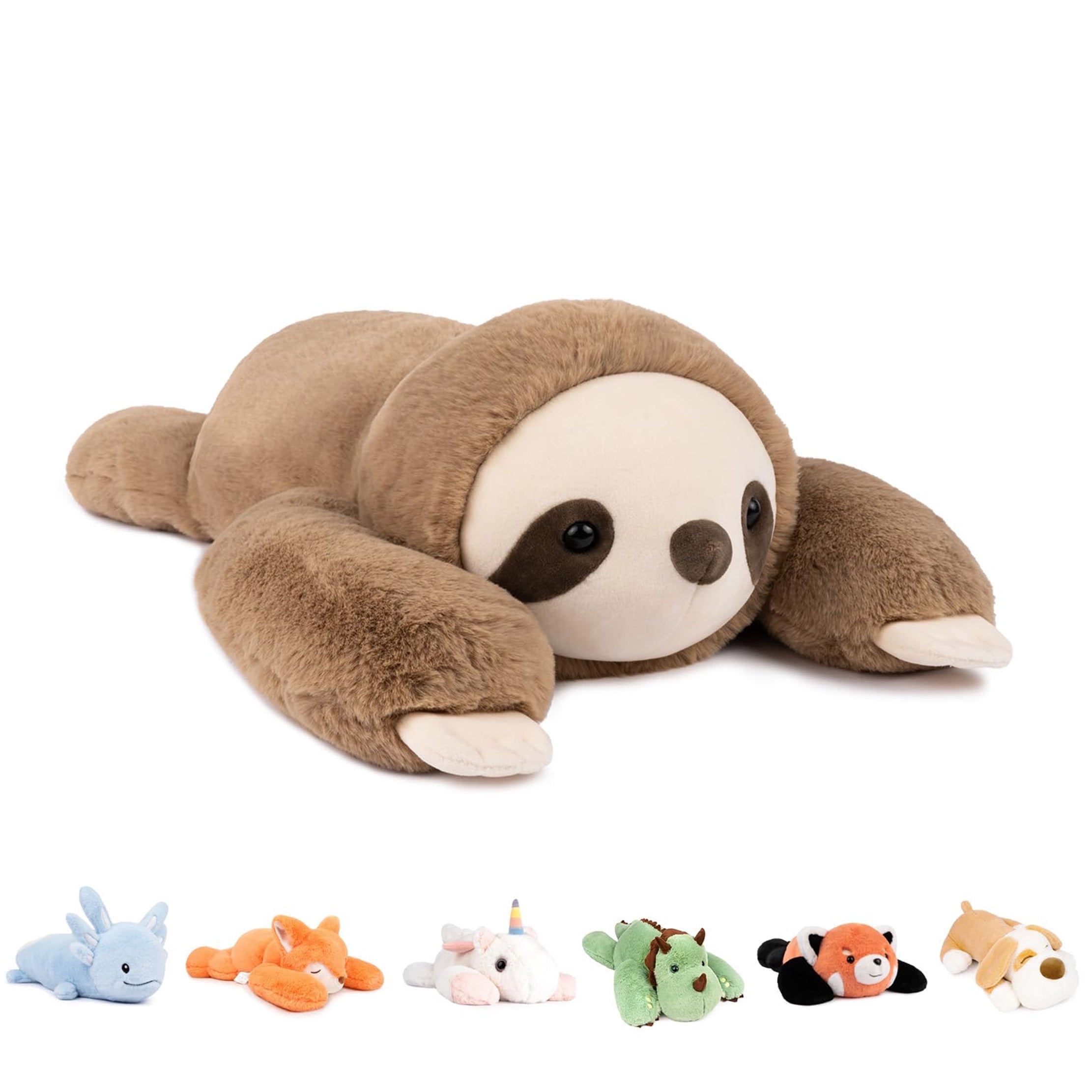 Niuniu Daddy Weighted Sloth Stuffed Animal Toy -20-Inch Large Plush Toy ...